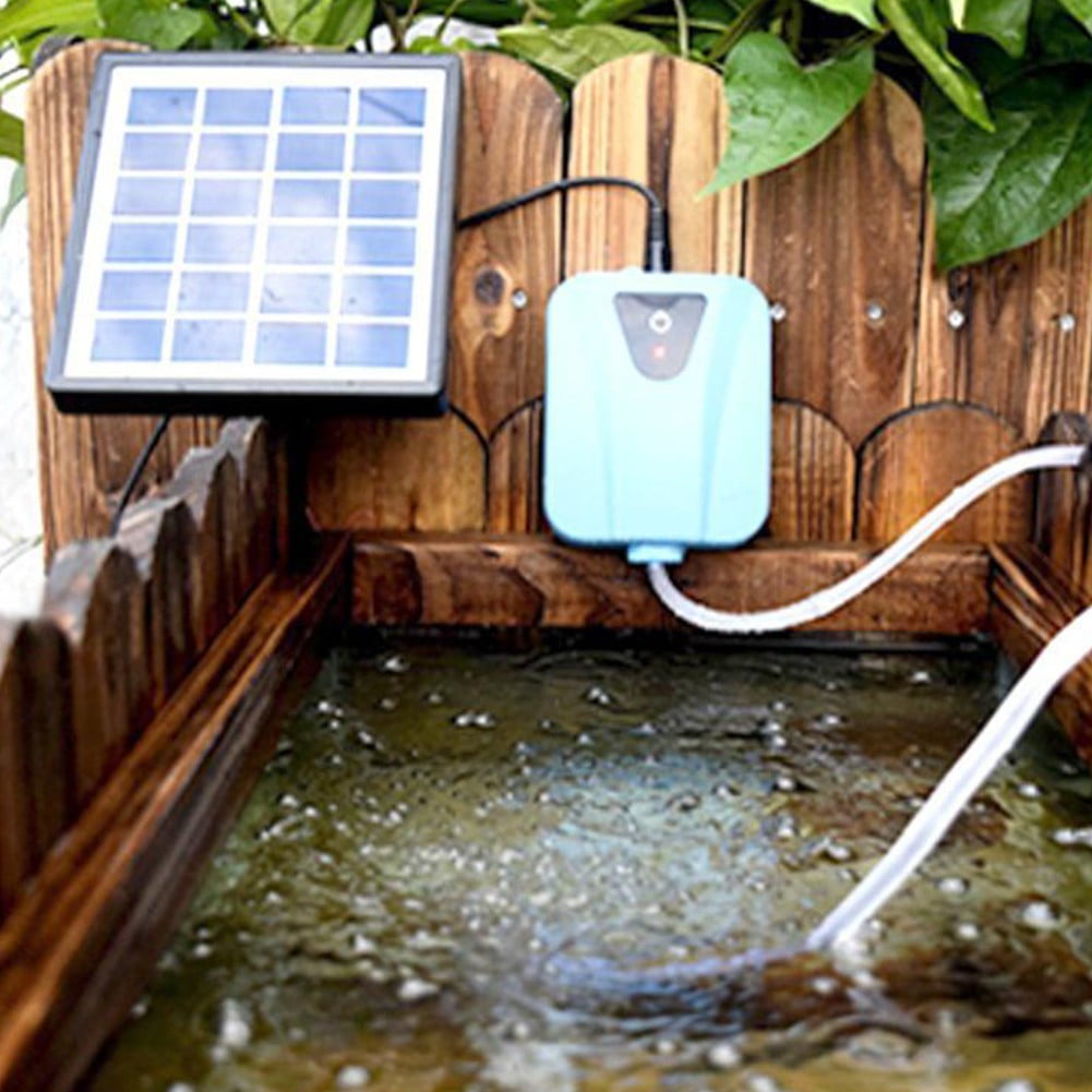 Solar Powered Oxygenation Pump Set Oxygenator Water Oxygen Pump Pond ...