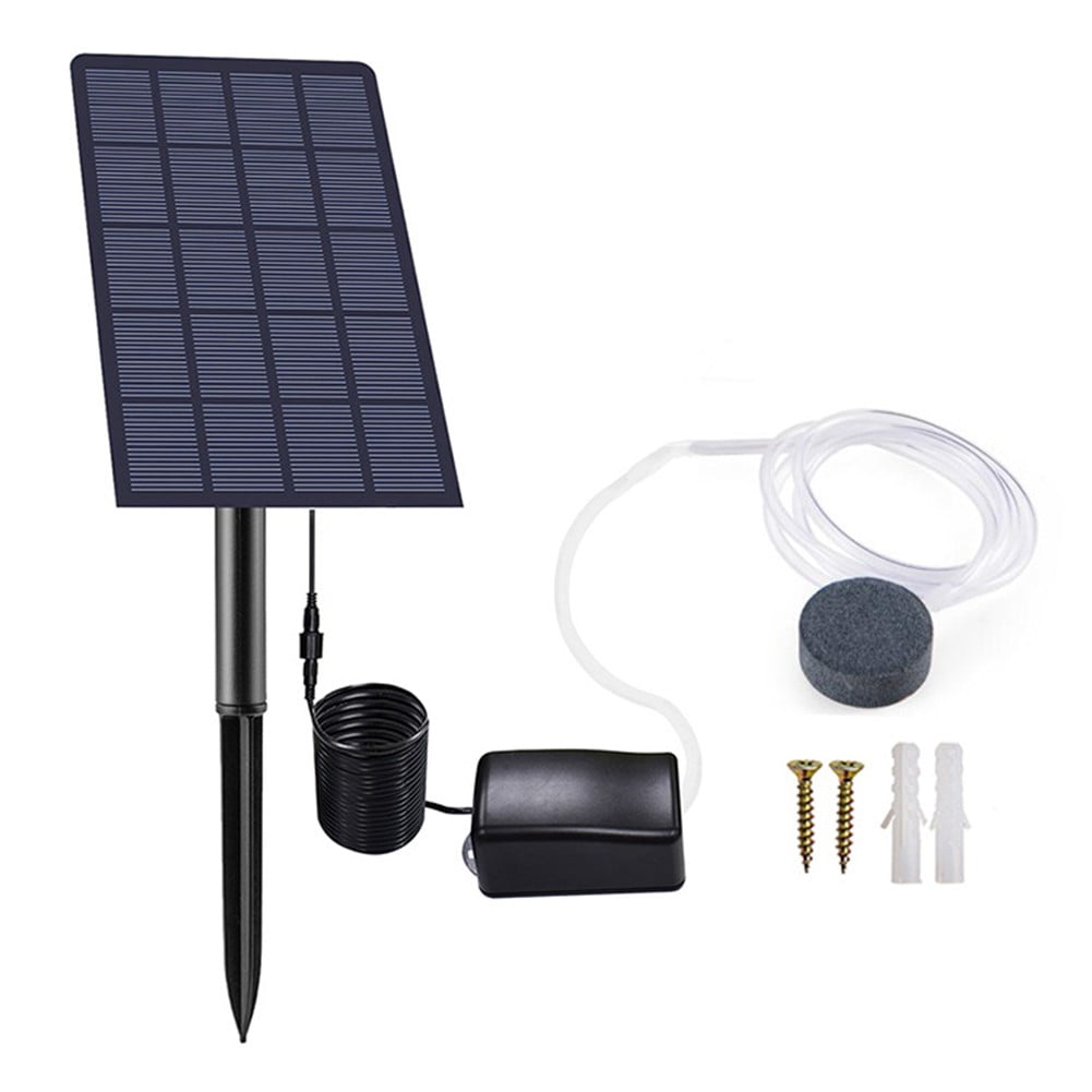 Solar Powered Oxygenator for Fish Tanks Noiseless Guaranteed - Walmart.com
