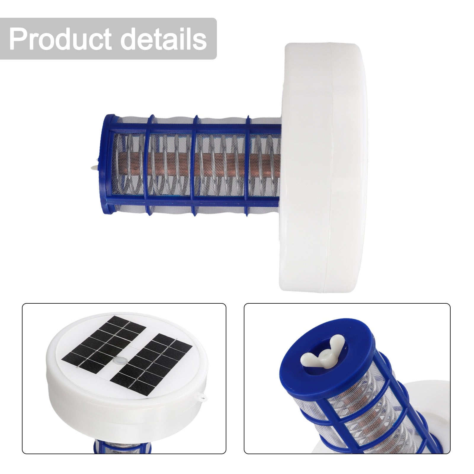 Solar Powered Pool Ionizer Water Purifier for Outdoor Pools Spas ...