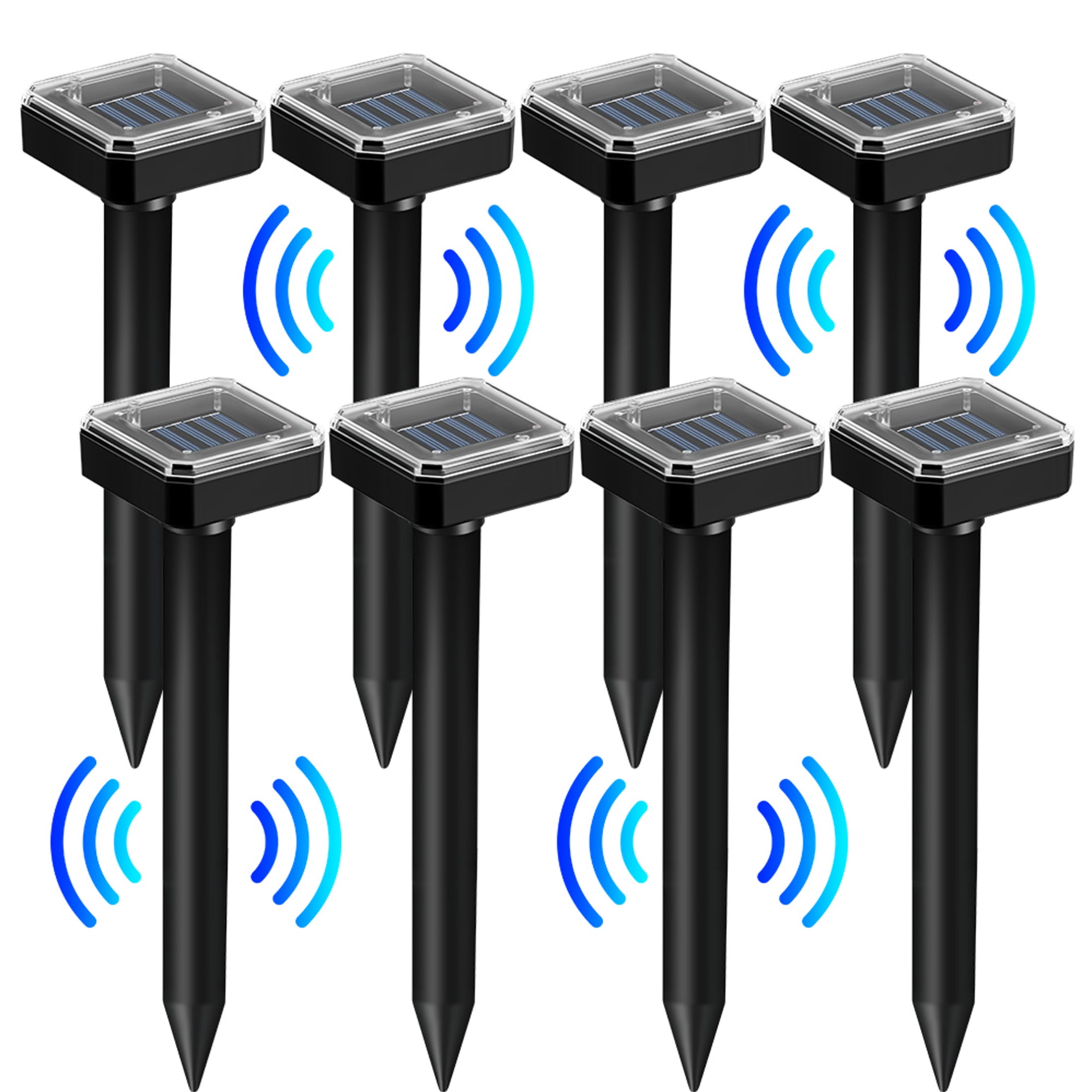 Solar Powered Repeller, 8 Pack Mole Repellent, Gopher Repellent ...