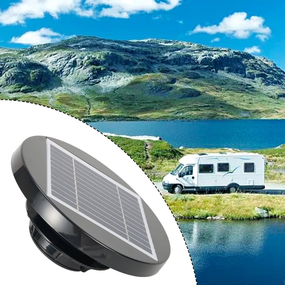 Solar Powered Roof Fan Ventilator Loft Vent For Boat Rv Greenhouse Shed ...