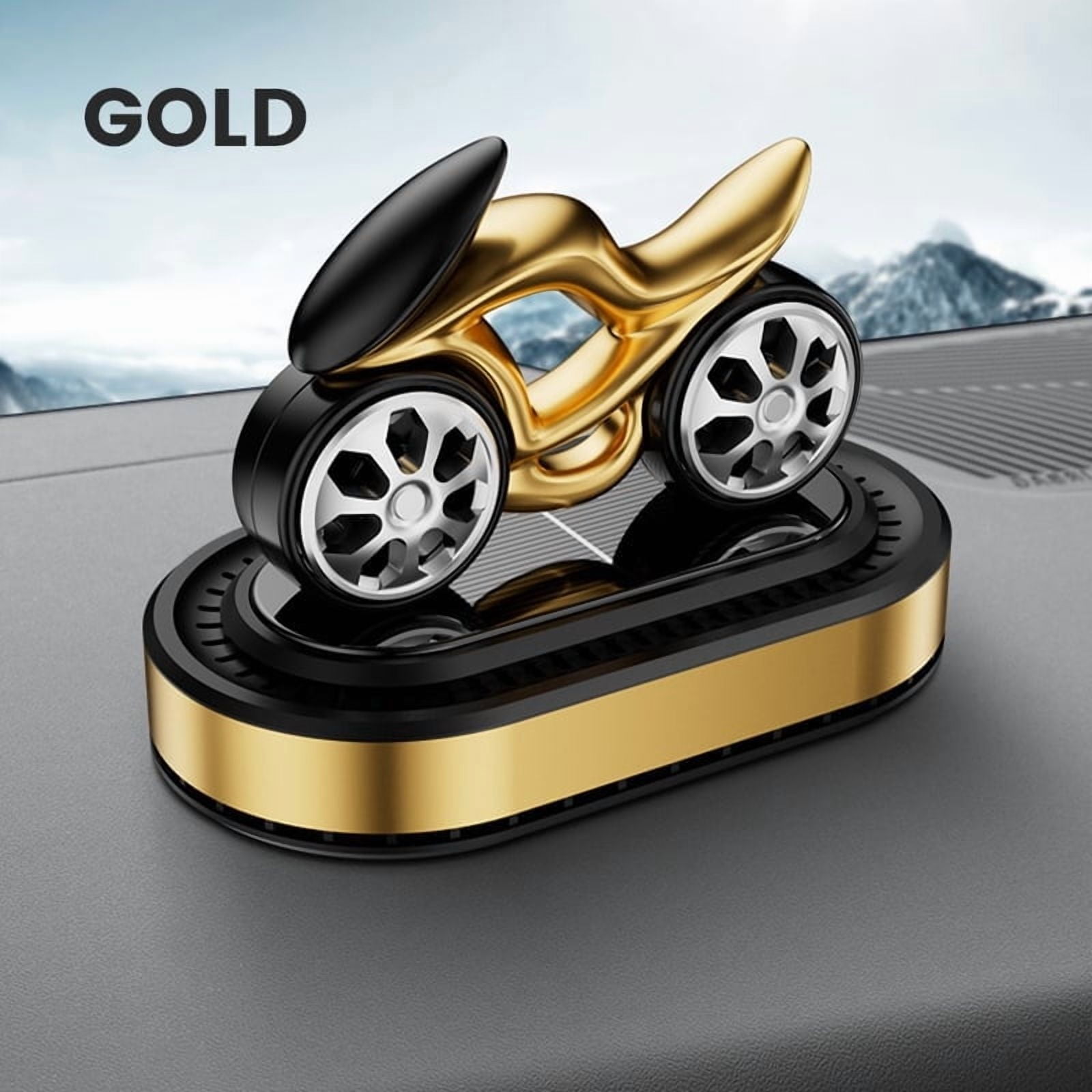 Solar-Powered Rotating Motorcycle Car Air Freshener, Solar Air ...
