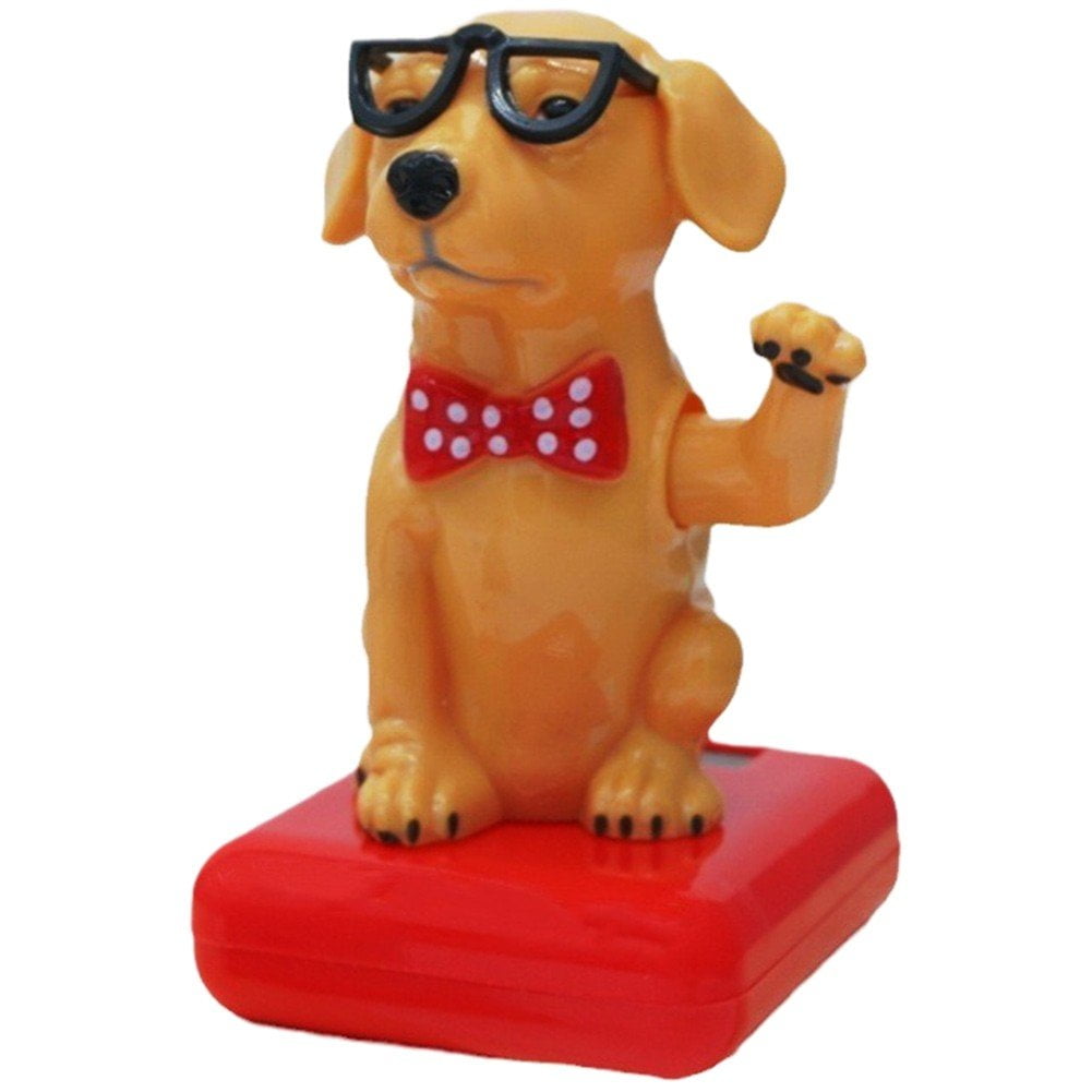 Solar Powered Dancing Dog - Eco-Friendly Bobblehead for Dashboard ...