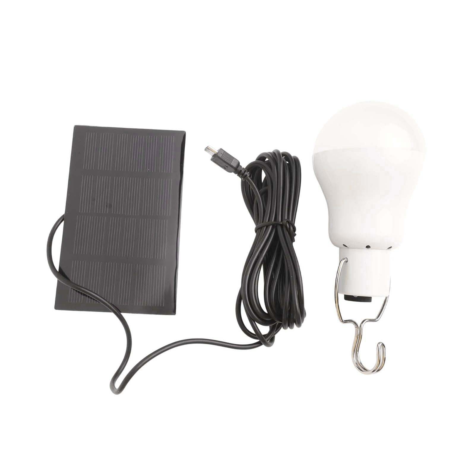 Solar Powered Shed Light Bulb Led Portable Hang Up 3W Lamp Hooking ...