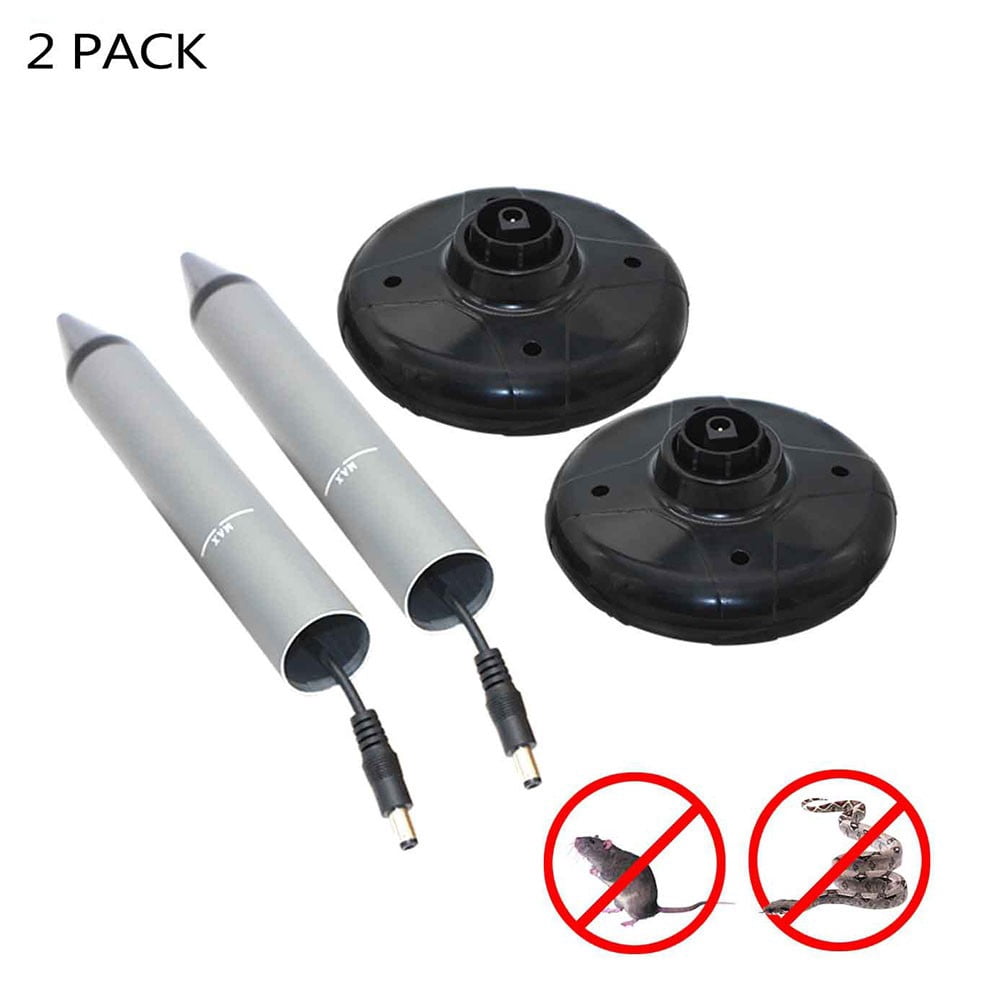 Solar Powered Snake Repeller with Sound Vibration Technology - 24-Hour ...