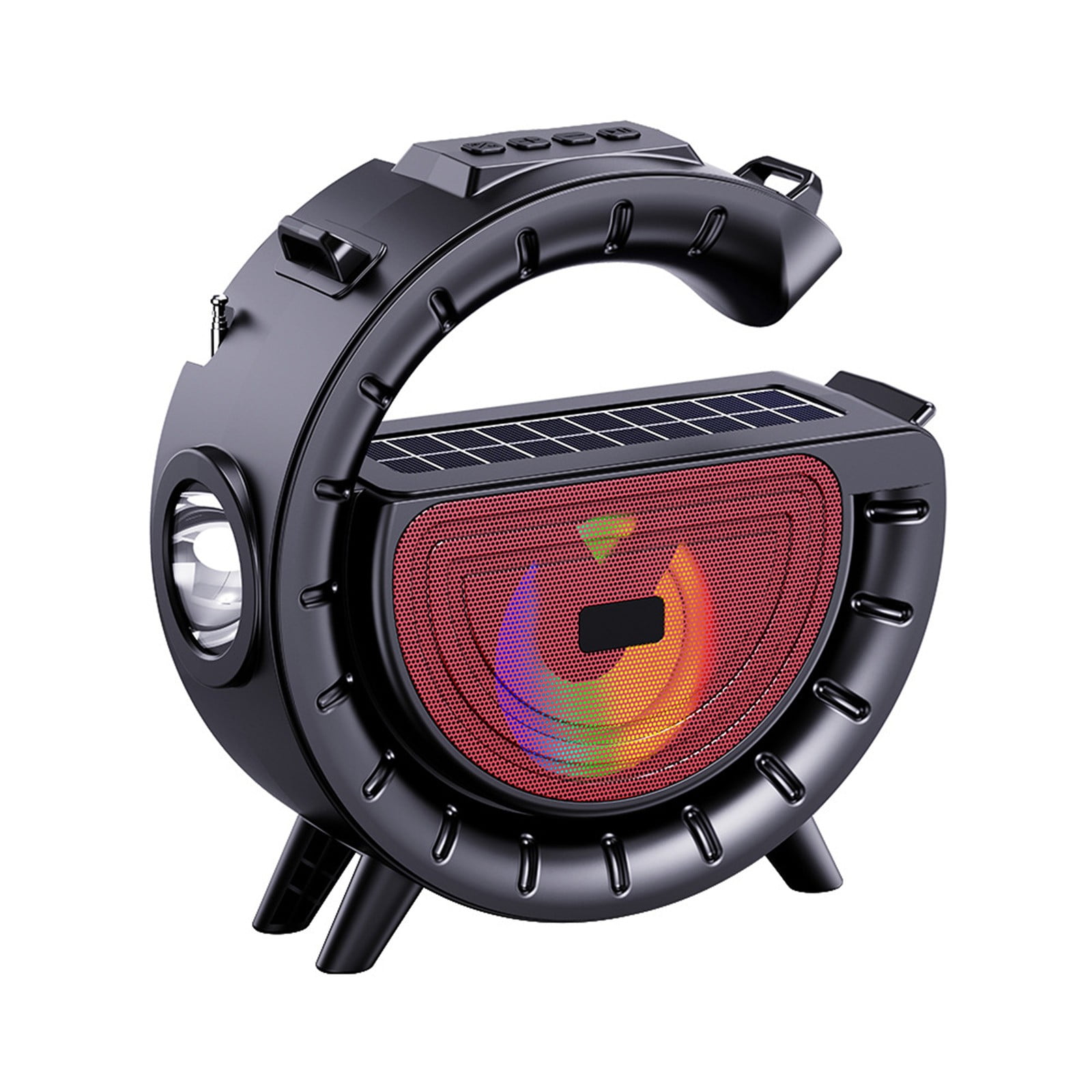 Solar Powered Speaker Flashlight Solar Player Outdoor Convenient ...