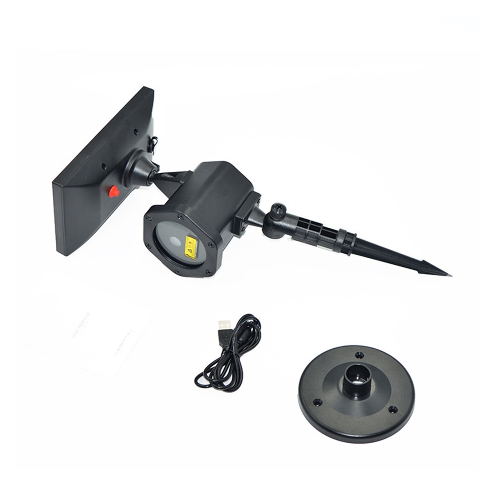 Solar Powered Spotlight Christmas Projector Light Outdoor Landscape ...