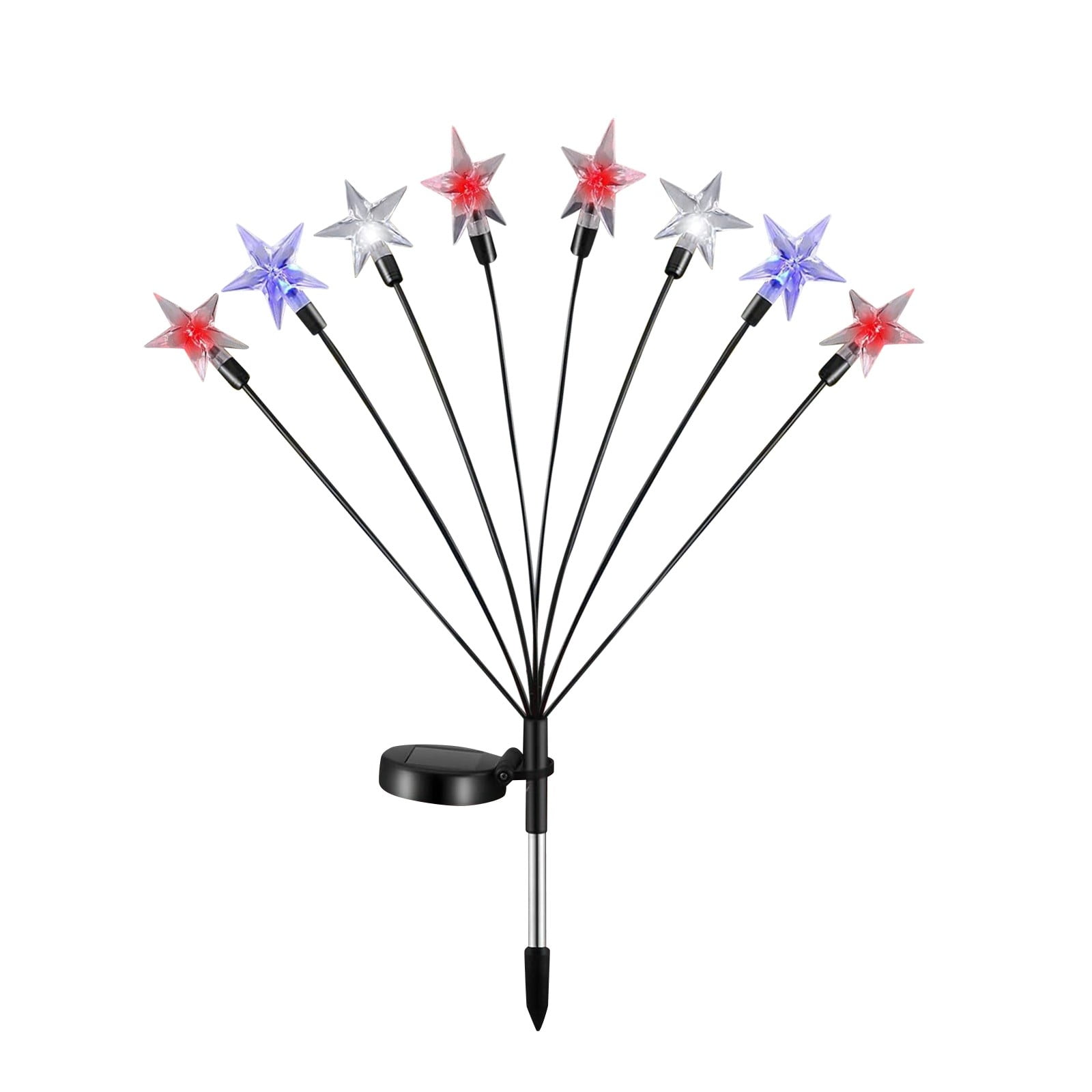 Solar Powered Starburst Garden Lights, Waterproof 7-LED Decorative Star ...