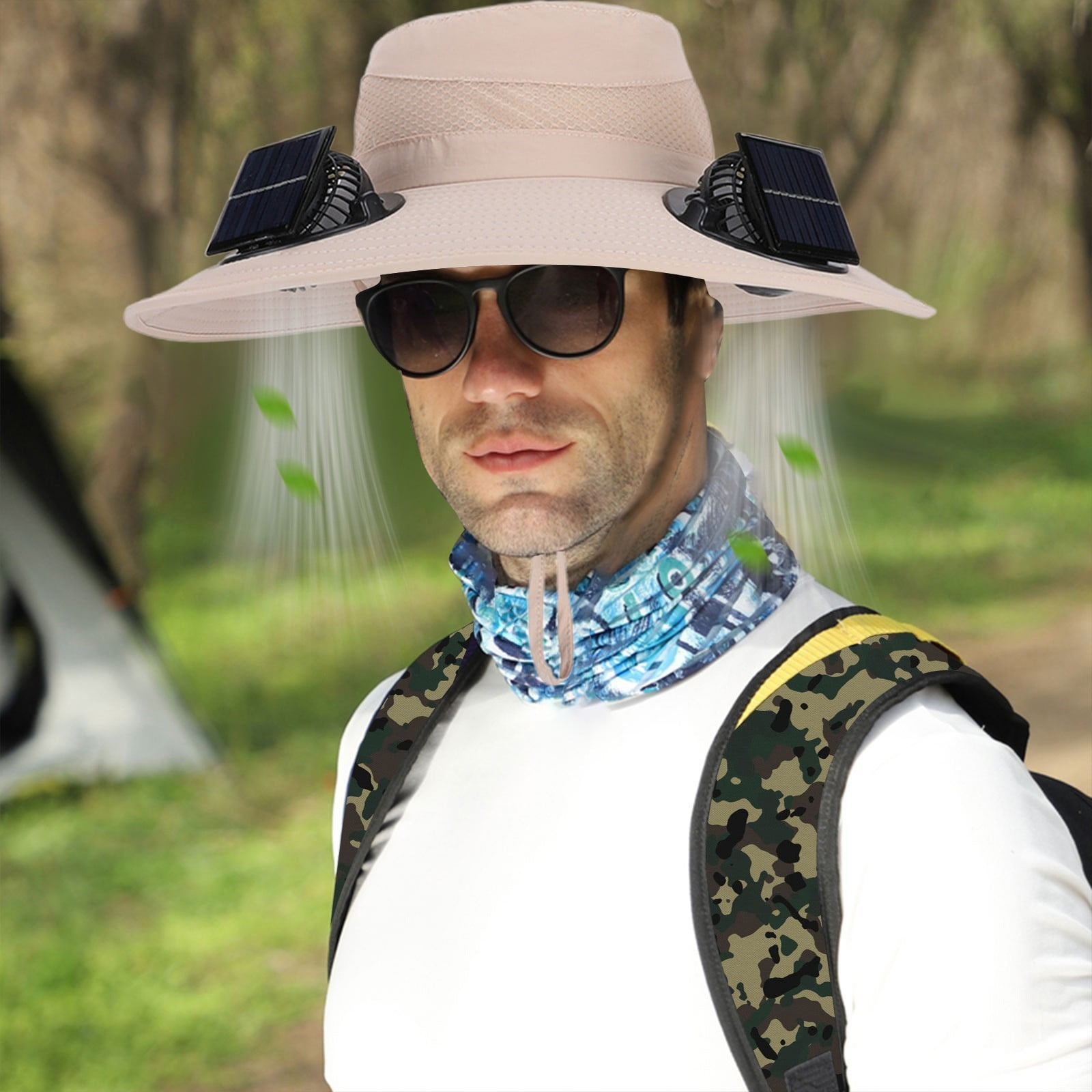 Solar Powered Sun Hat With Built In Fan For Outdoor Work Sports And ...