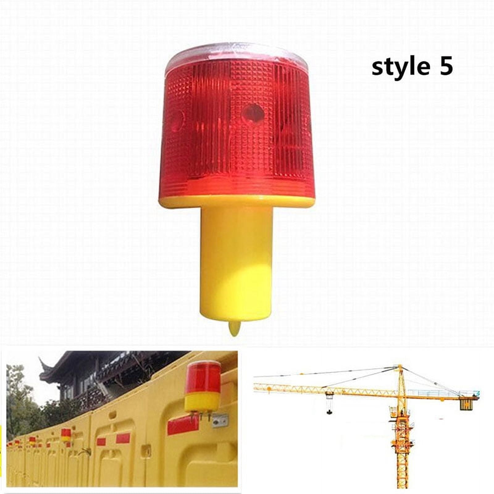 Solar Powered Traffic Warning Light LED Bulb Lamp for Construction Site ...