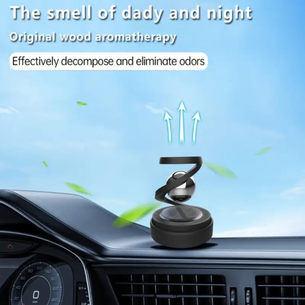 Solar-Powered USB Car Aromatherapy Diffuser Portable Essential Oil ...