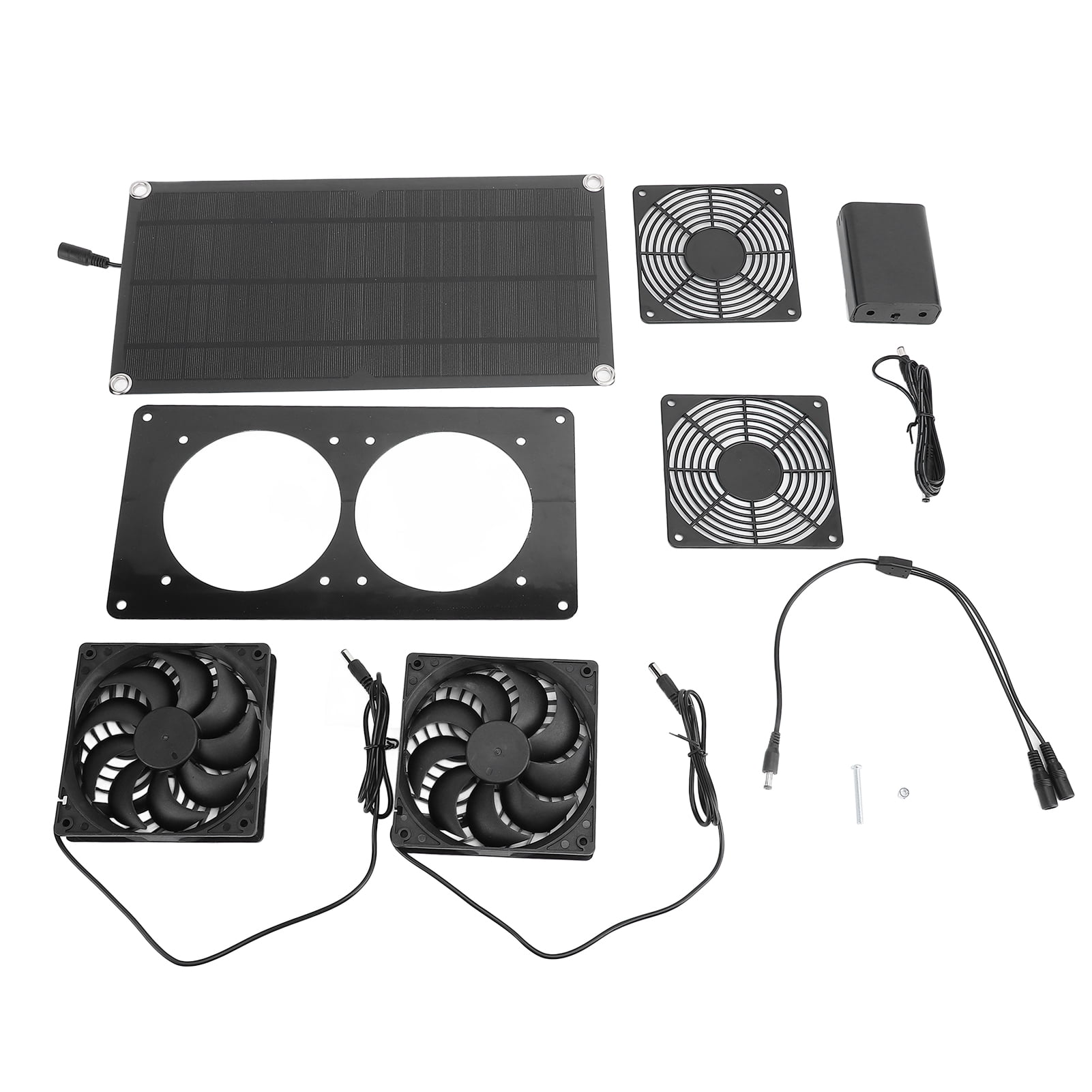 Solar Powered Ventilation Fan Kit For Coops Sheds, 10W, Dual Fan, Cools ...