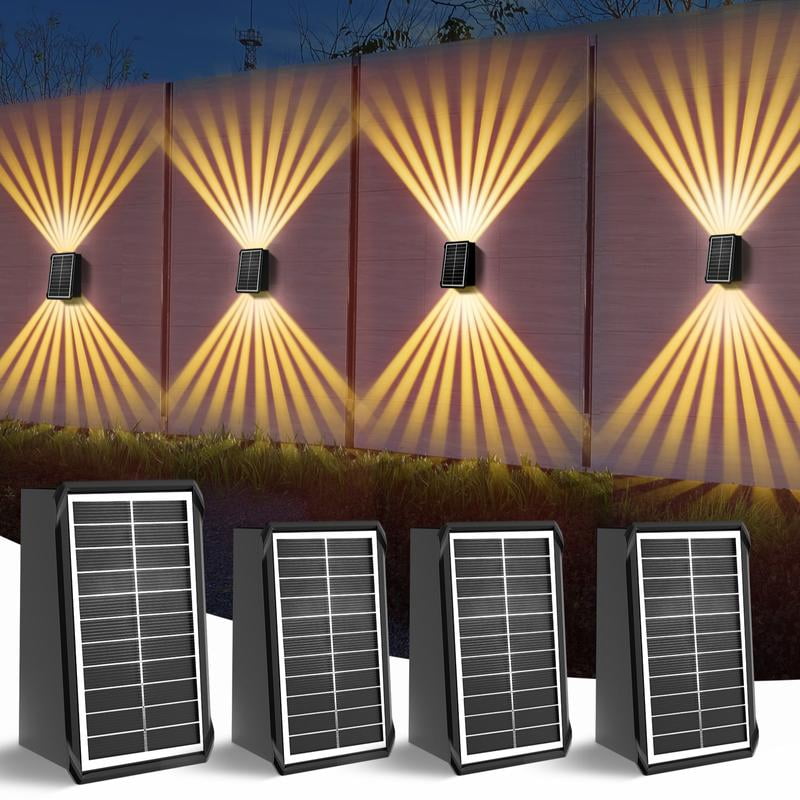 Solar Powered Wall Lights Up and Down IP65 Waterproof LED Light with ...