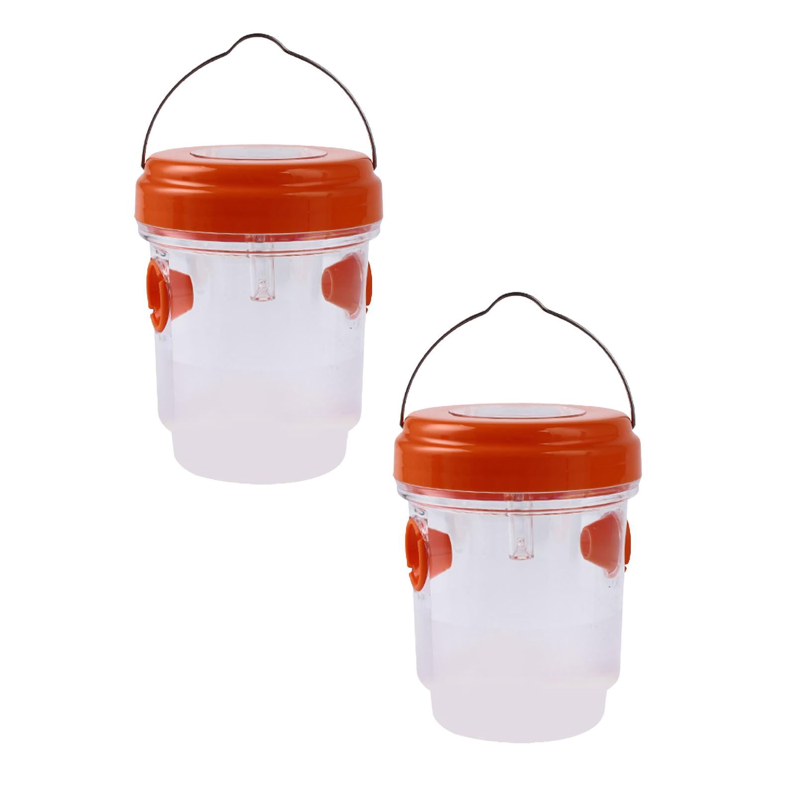Solar-Powered Wasp Trap with LED Light | Outdoor Insect Catcher for ...