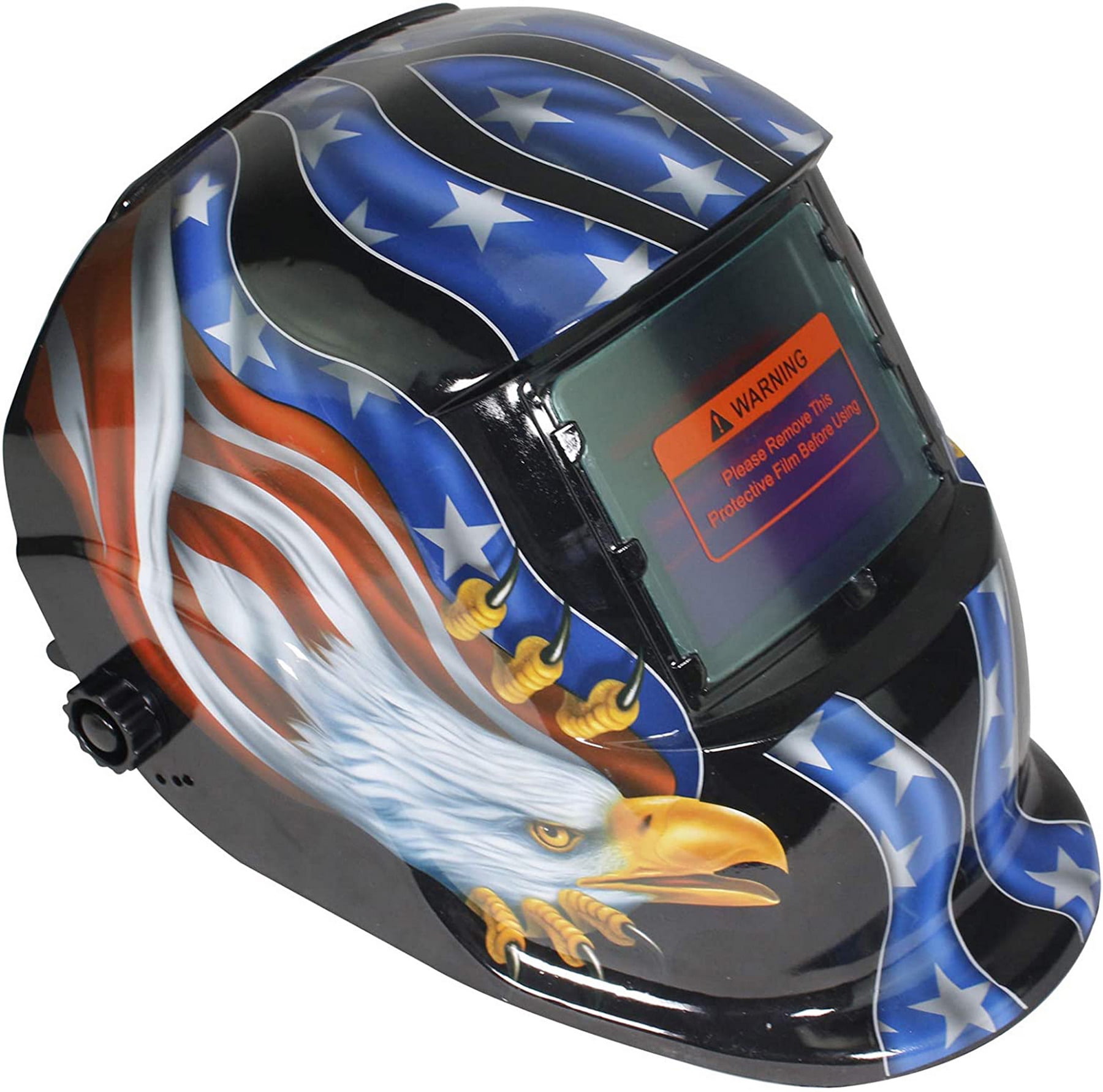 Solar Powered Welding Helmet Auto Darkening Hood with Adjustable Shade ...