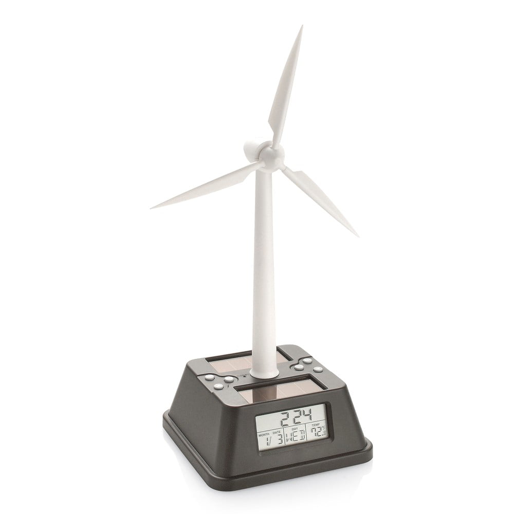 Solar Powered Wind Turbine Alarm Clock - Walmart.com