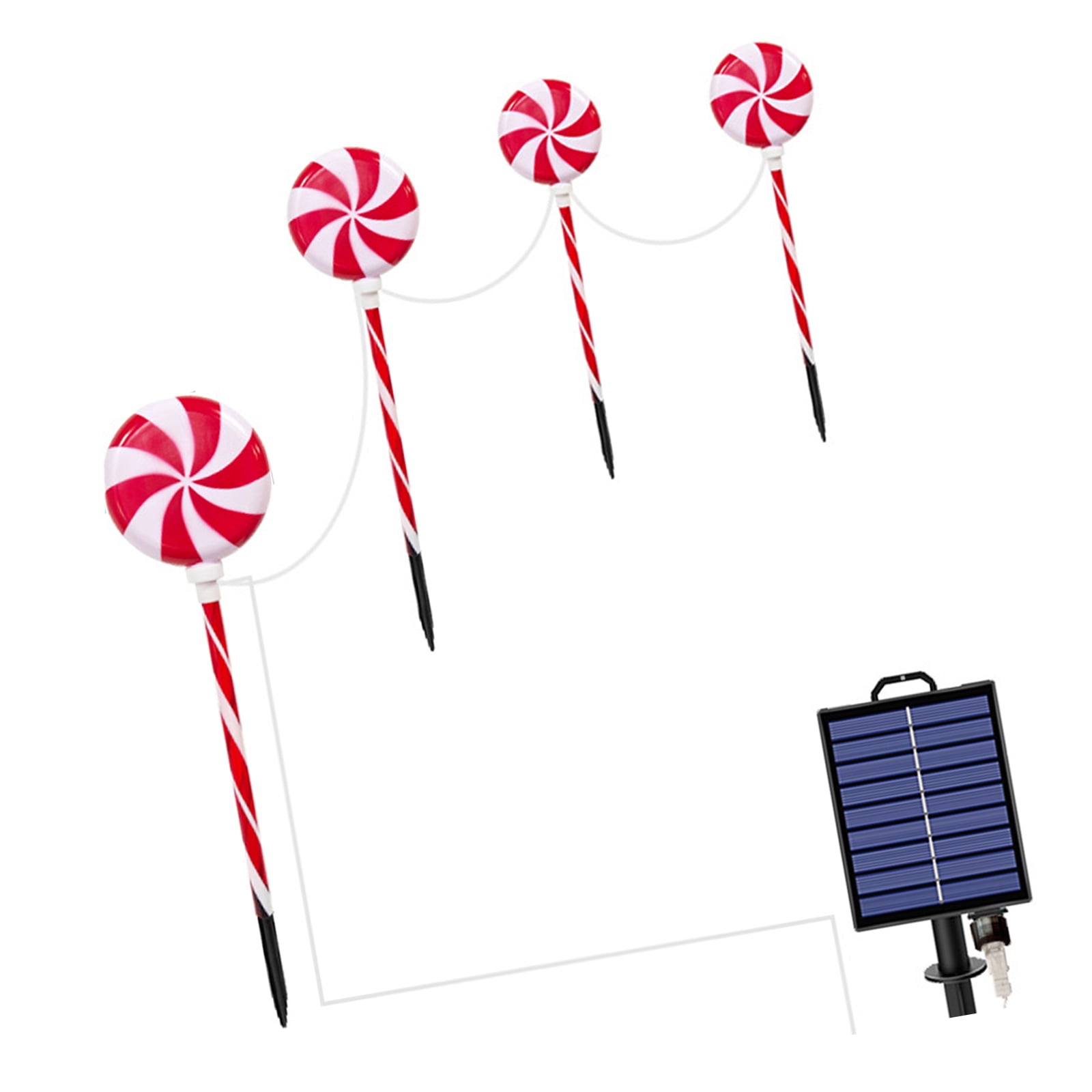 Solar-Powered Windmill Candy Light - Rechargeable Outdoor Decor for ...