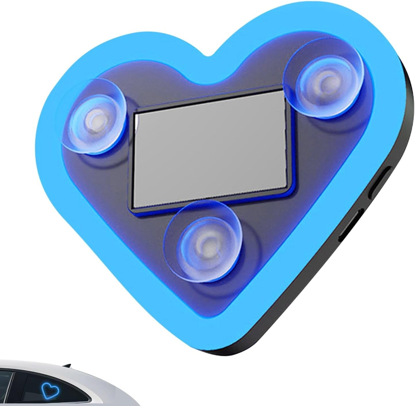 Solar Powered Wireless LED Heart Shape C-Pillar Neon Light, 2026 New ...