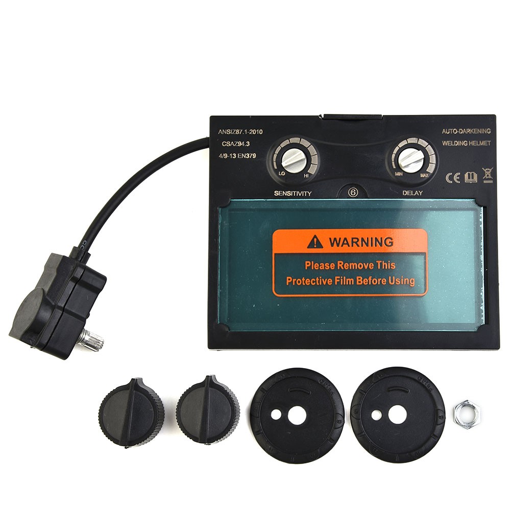 Solar Pro Auto Darken Welding Helmet Lens Automated Filter Lens Hood ...