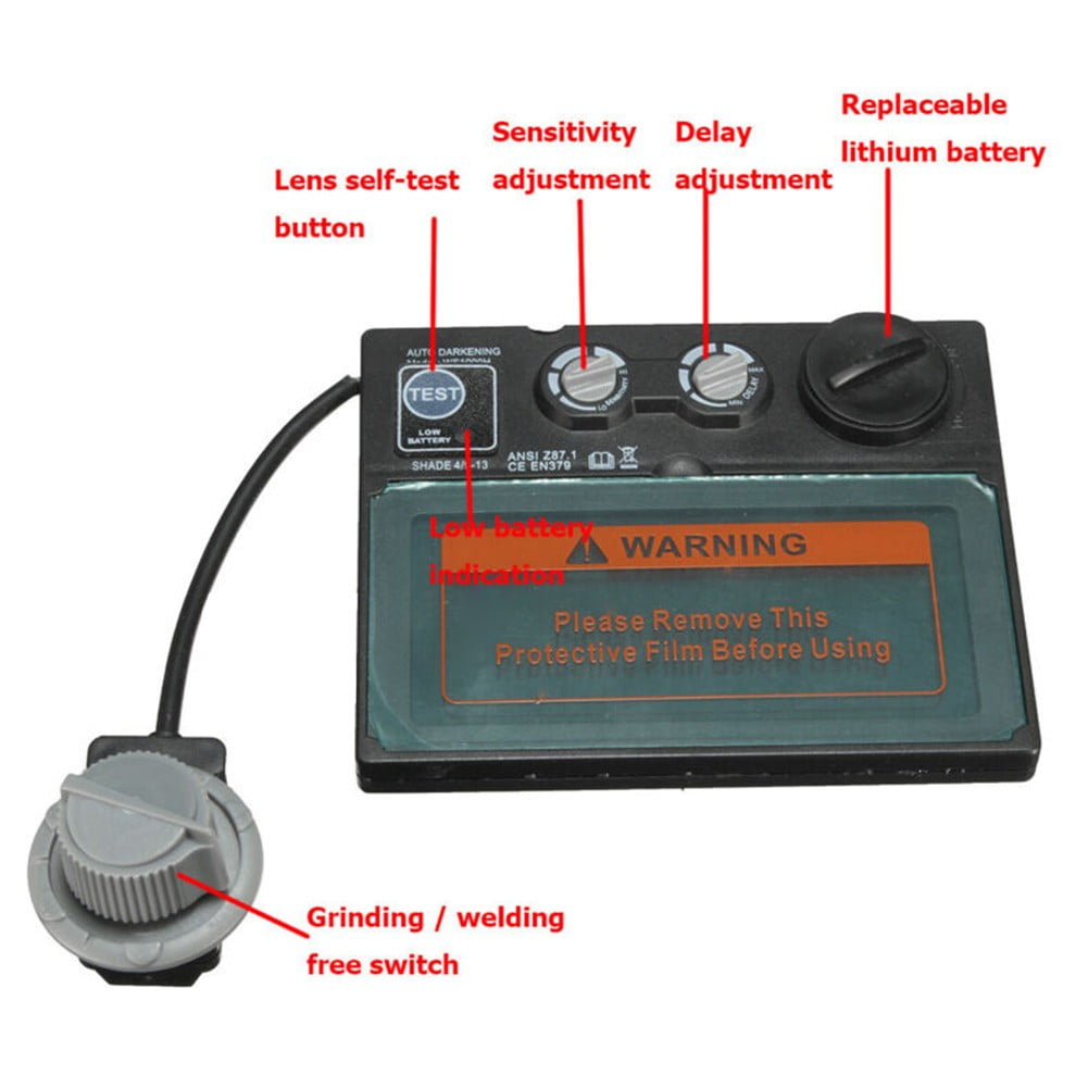 Solar Pro Auto Darken Welding Helmet Mask Lens Automated Filter Lens ...