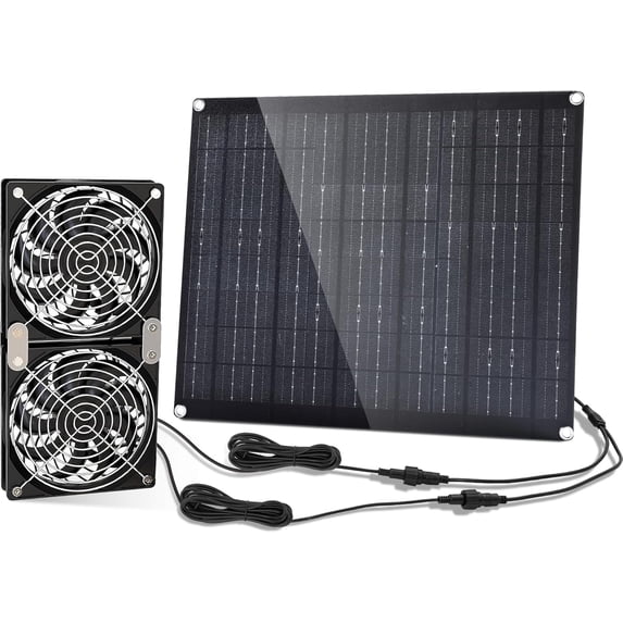 Solar Prowered Fan, 30W Solar Fan, Solar Panel Fan kit, Solar Exhaust ...