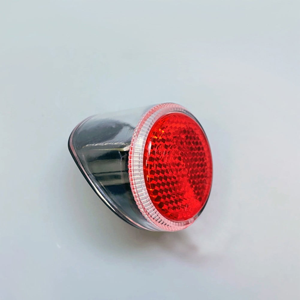 Solar Rechargeable Bike Bicycle Rear Safety LED Tail Light Reflector ...