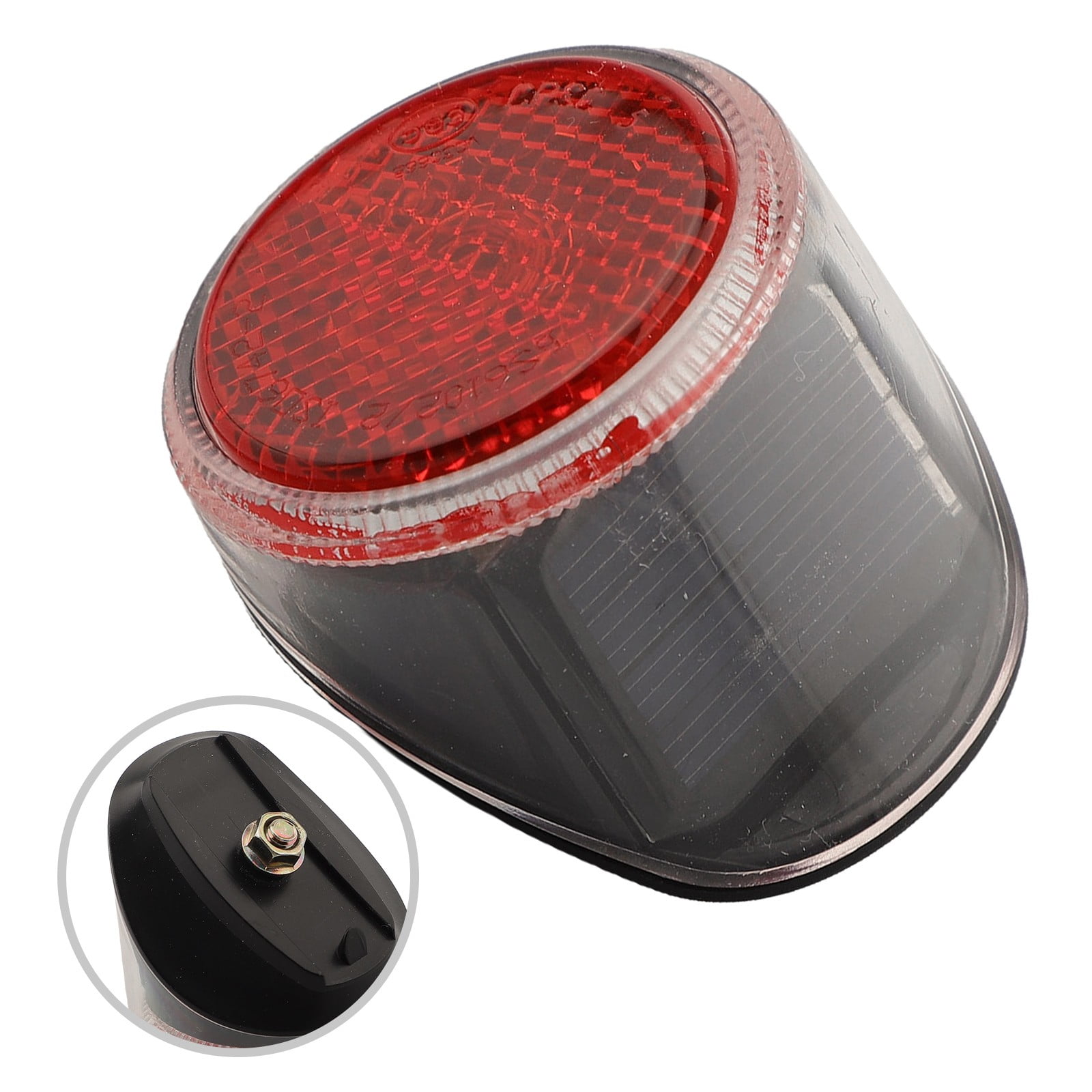 Solar Rechargeable Bike Bicycle Rear Safety Led Tail Light Reflector ...