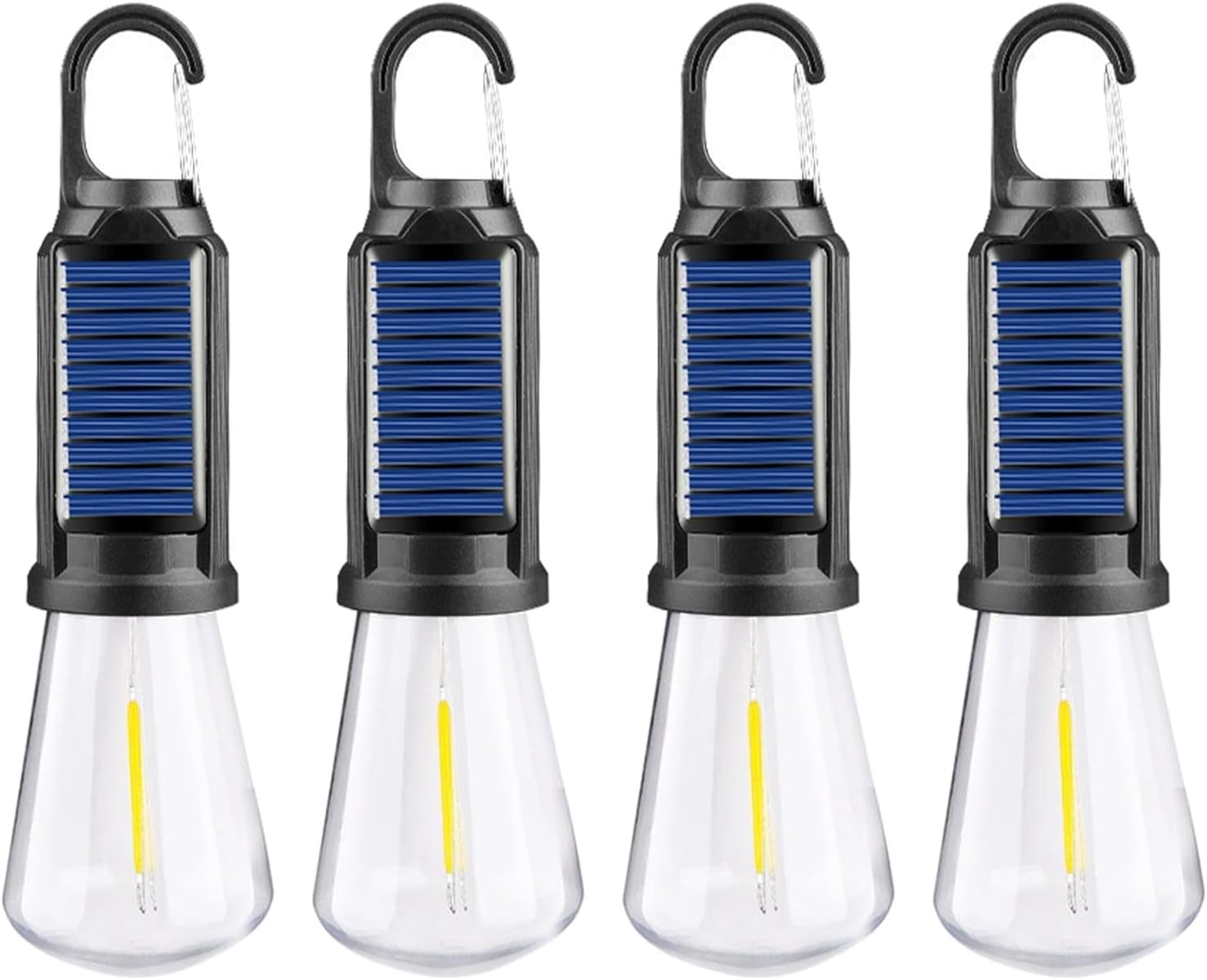 Solar Rechargeable Hooked Camping Light, Shineshore LED Solar Tent ...