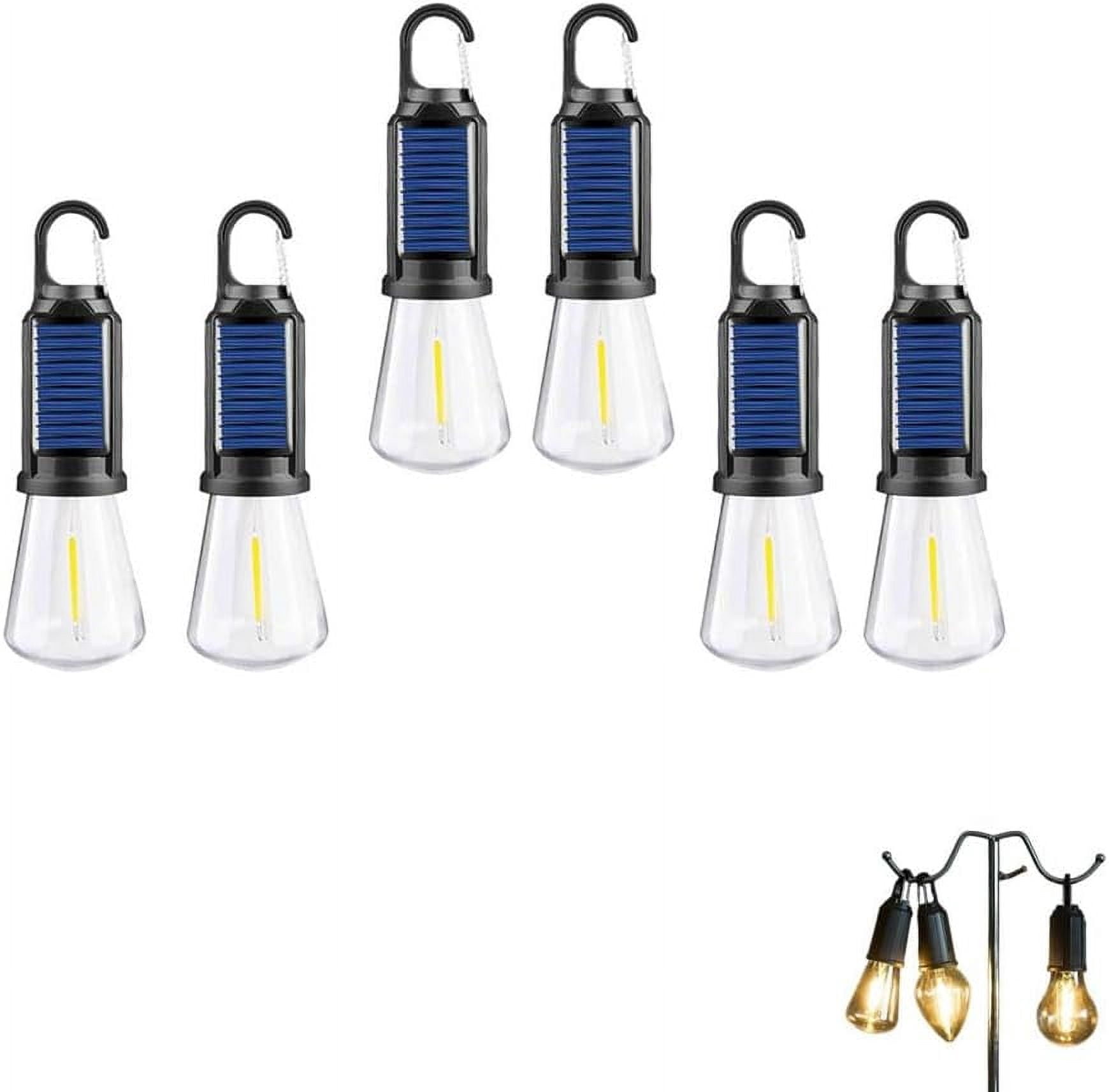 Solar Rechargeable Hooked Camping Light, Vintage Outdoor Tent Ambient ...