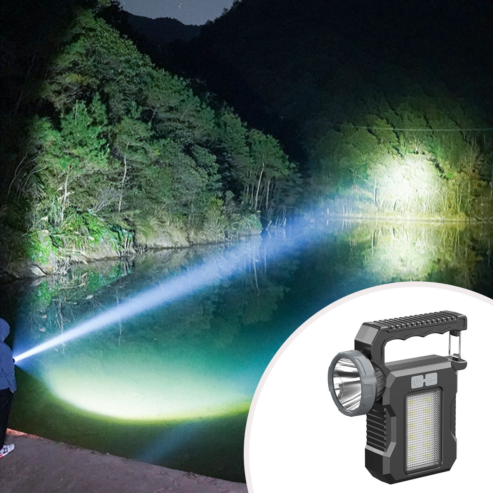 Solar Rechargeable LED Camping Lantern - Waterproof Portable Outdoor ...