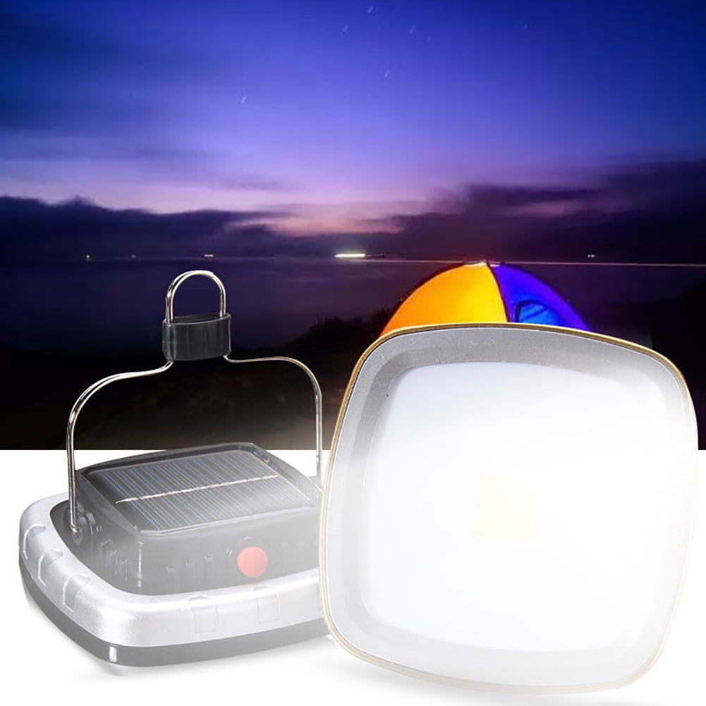 Solar Rechargeable LED Lantern Outdoor Garden Night Camping Tent Light ...