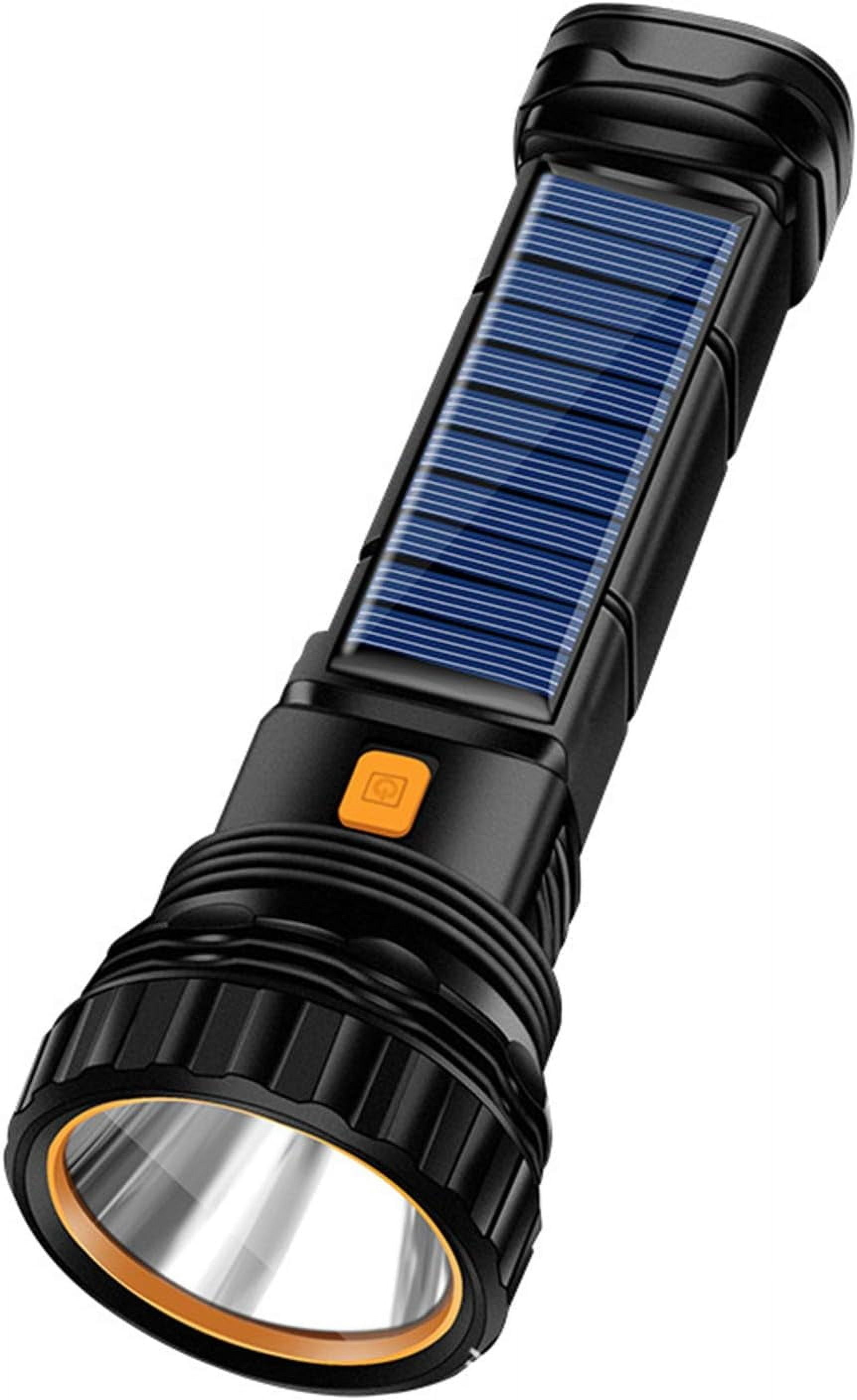 Solar/Rechargeable Multi Function 1000 Lumens LED Flashlight, with Emergency Strobe Light and ...