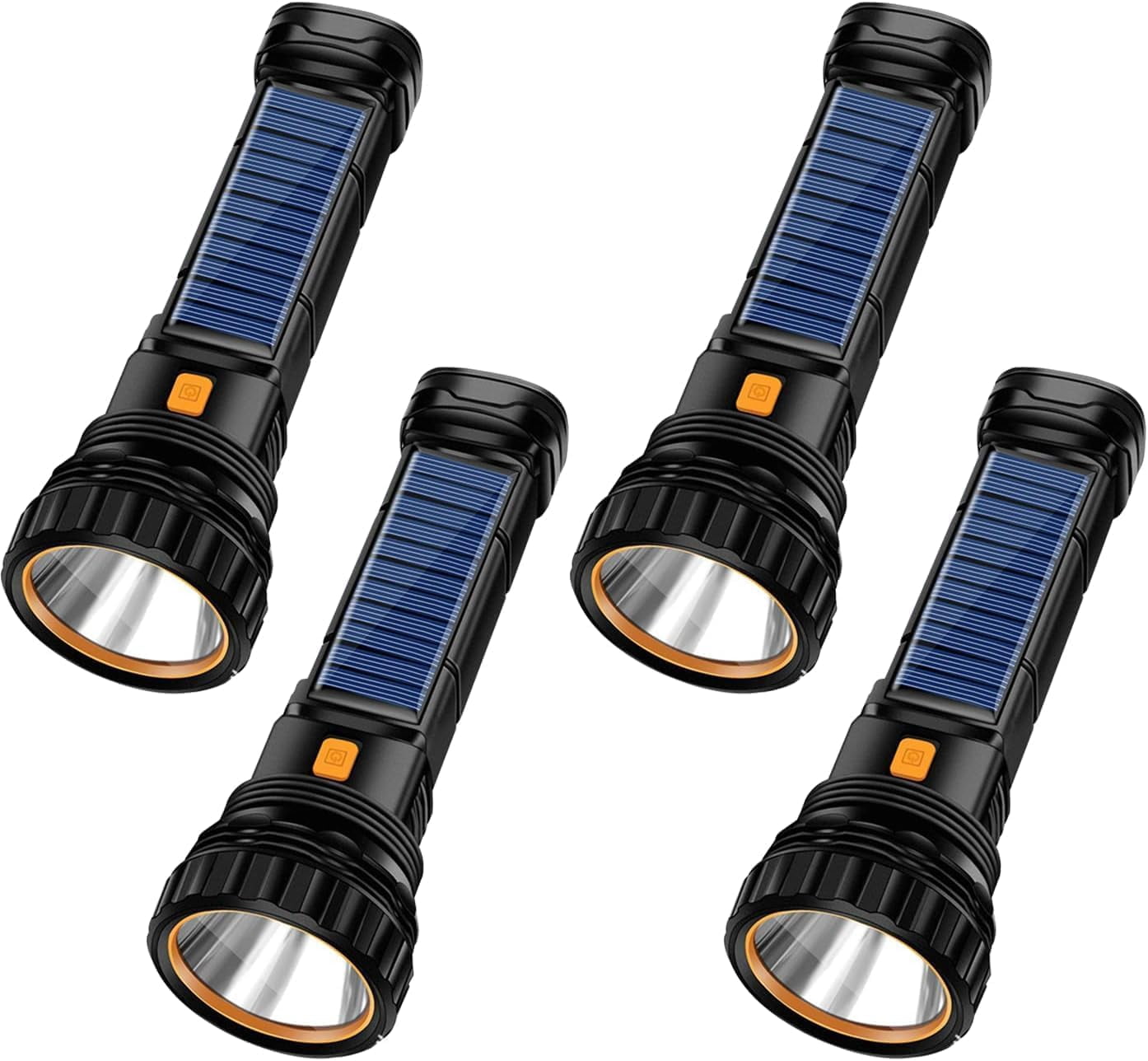 Solar/Rechargeable Multi Function 1000 Lumens LED Flashlight, with ...