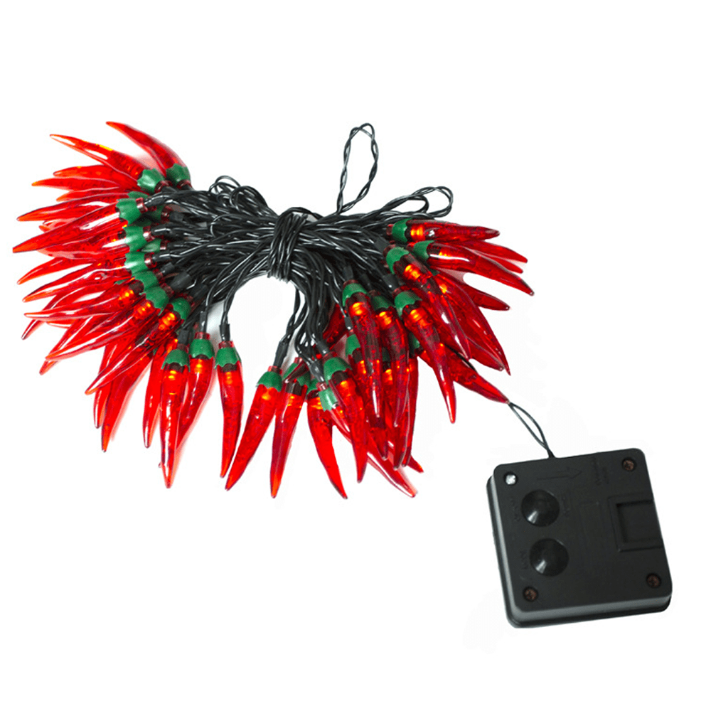 Solar Red Pepper Lights -Garden Solar Decorative Lights -For Porch ...