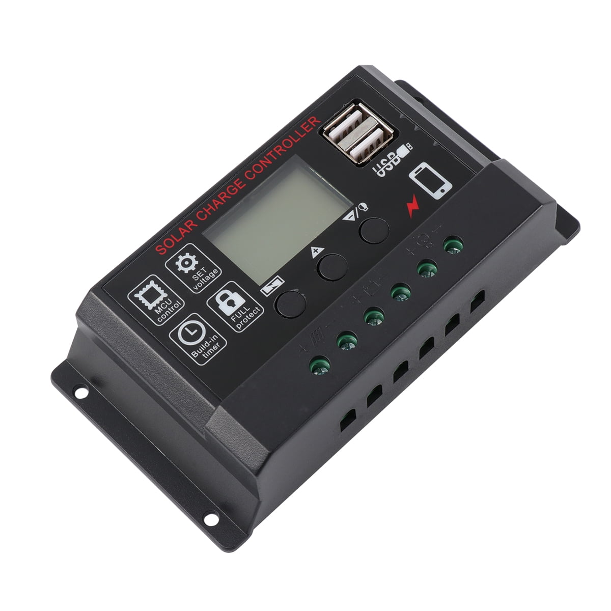 Solar Regulator Charge Controller 12v Panel Generator Battery Bank ...