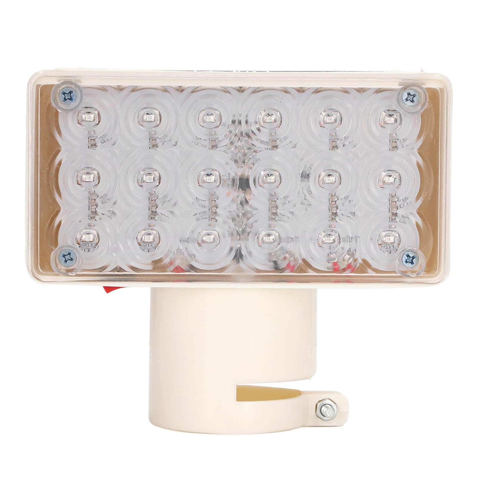 Solar Road Warning Light, High Brightness 18 LEDs Red Blue Alternating ...