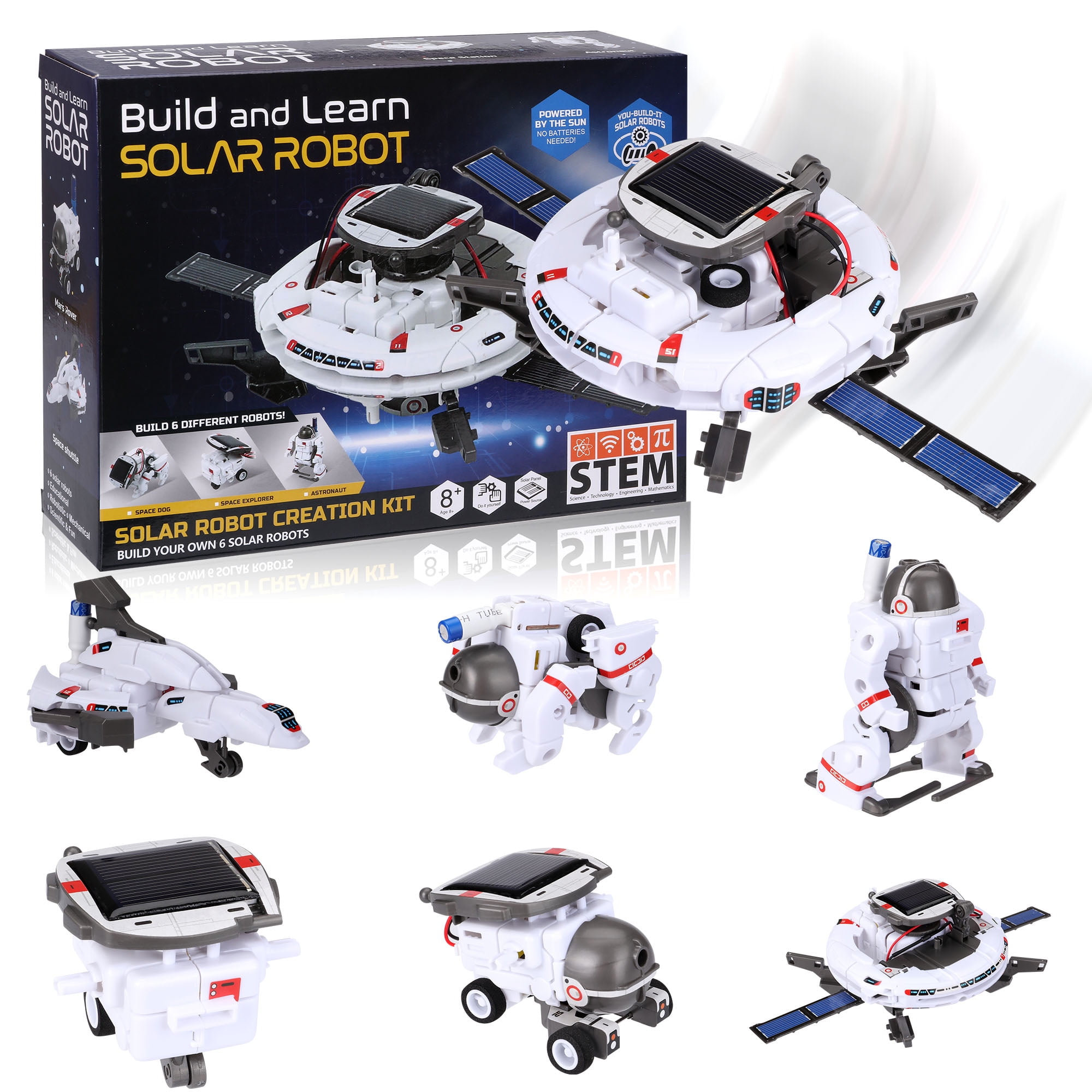 Solar Robot Toys 6-in-1 Science Kits for Kids, Learning Educational ...