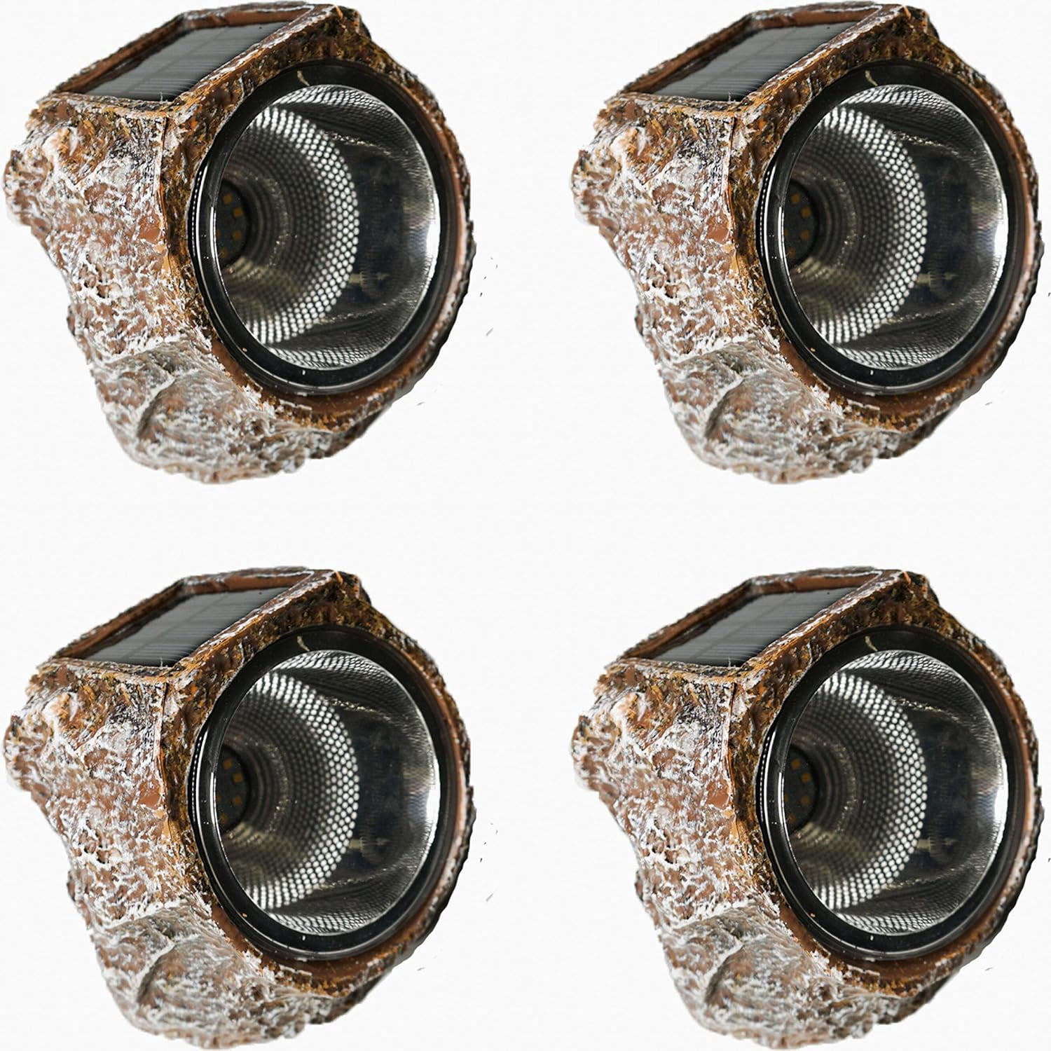 Solar Rock Light Led 4 Pack Waterproof Garden Stone Lights Outdoor ...