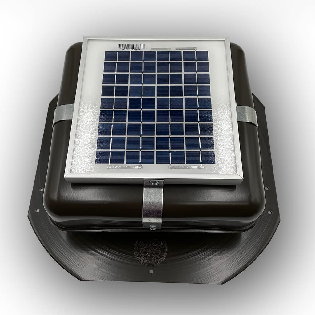 Solar RoofBlaster 2.0 with Brown Vent | Solar Attic Vent | Solar Roof ...