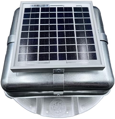 Solar RoofBlaster for 3.5" Ribbed Conex Shipping Container (Galvanized ...