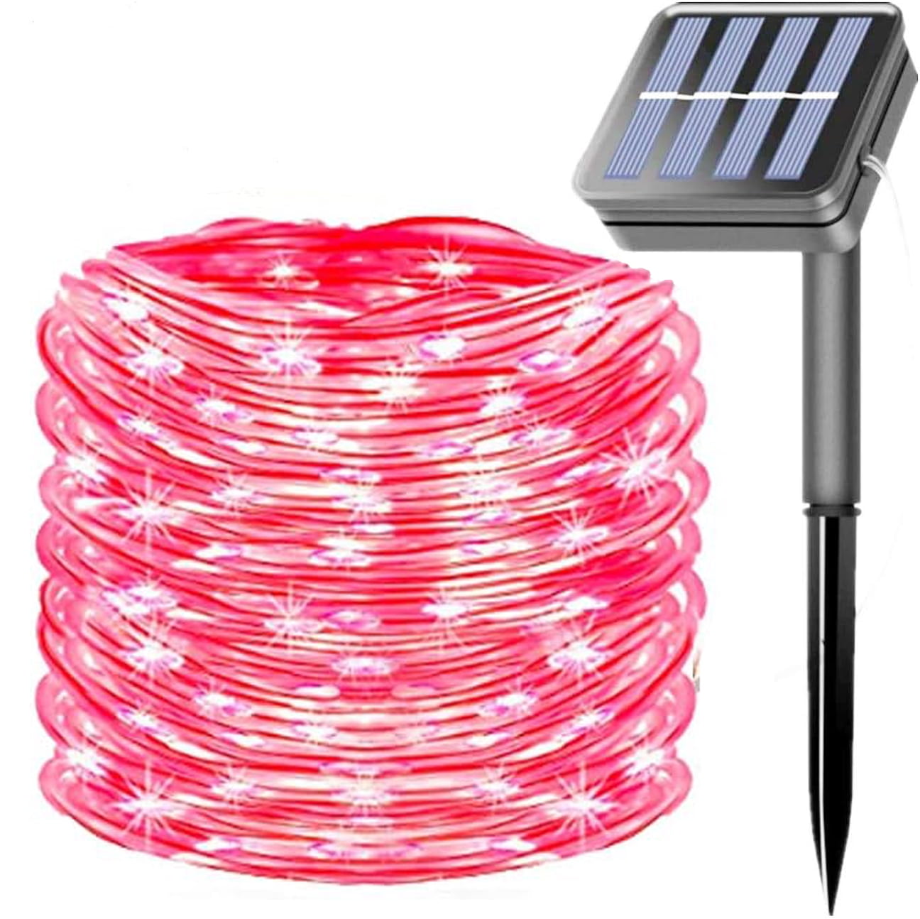 Solar Rope Light Outdoor, 23ft 50 LED Waterproof LED Copper Fairy ...