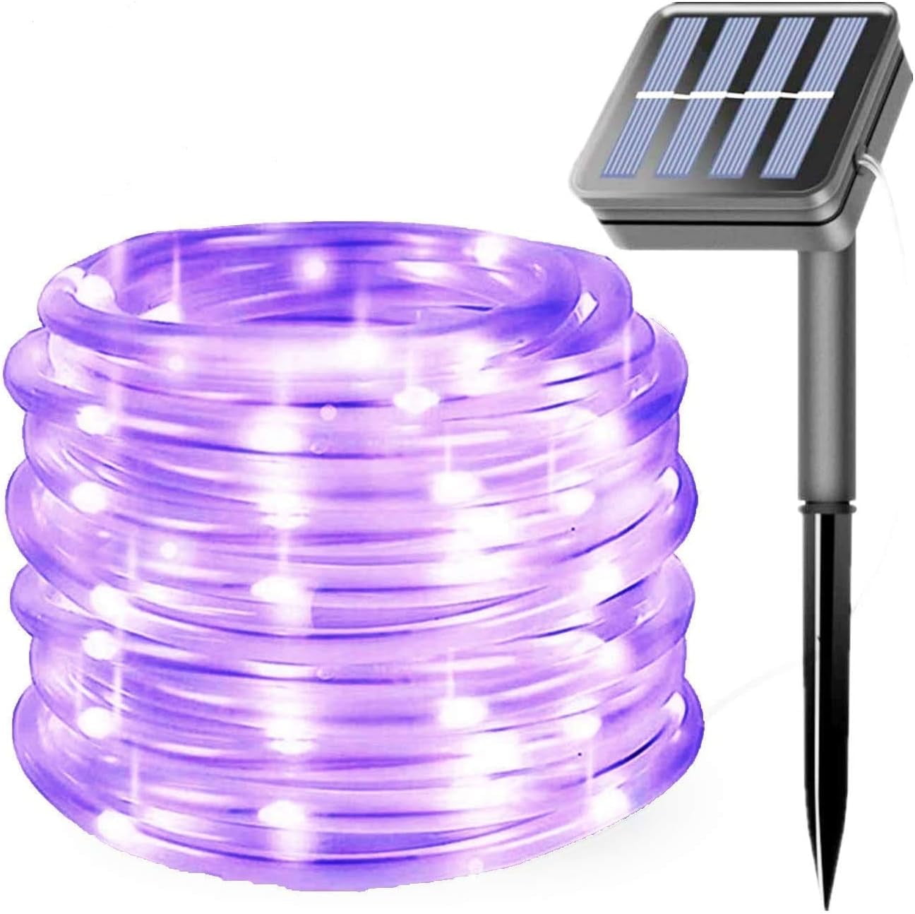 Solar Rope Light Outdoor, 23ft 50 LED Waterproof LED Copper Fairy ...