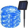 Solar Rope Lights, 200 LEDs 72ft/22M Waterproof Copper Fairy String ...
