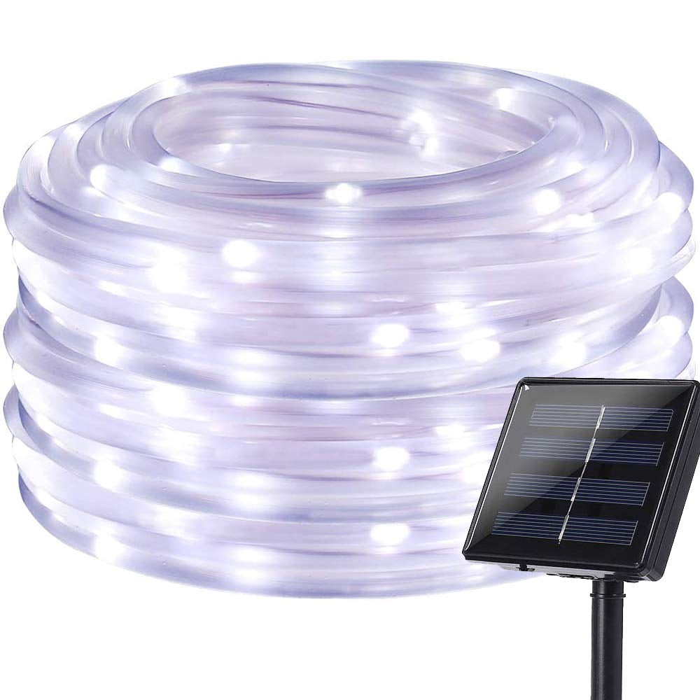 Solar Rope Lights- 39ft/12M 100LED Waterproof Copper Tube Wire String ...
