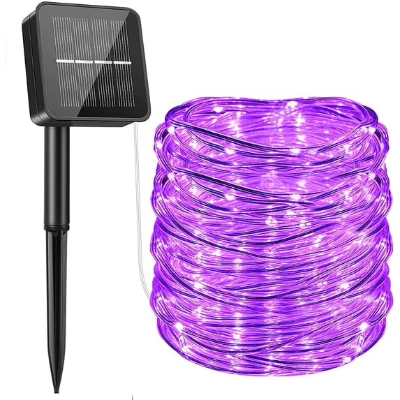 Solar Rope Lights, 39ft/12M 100LED Waterproof Copper Tube Wire String ...