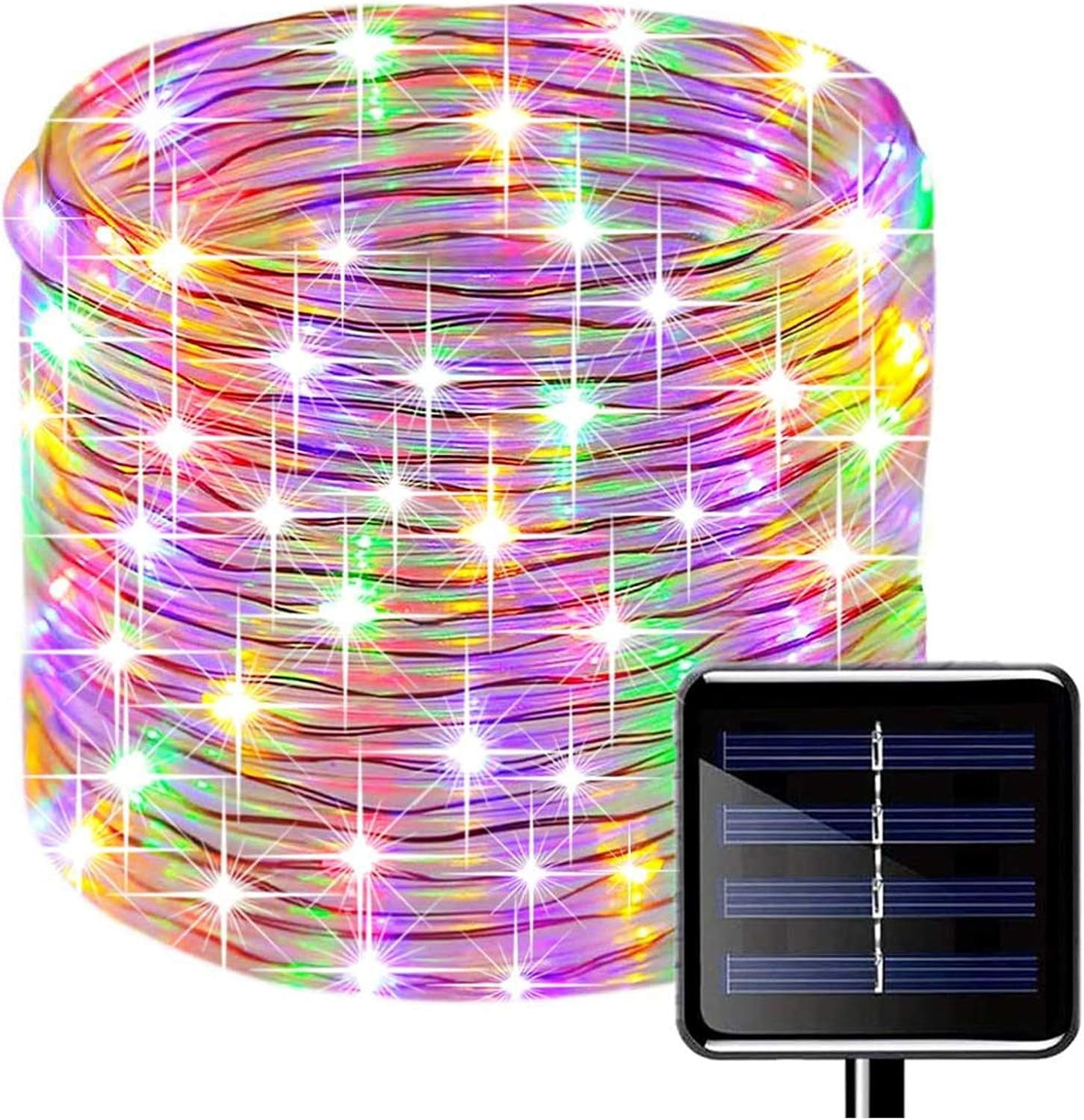 Solar Rope Lights Outdoor Waterproof ,23FT 50LED PVC Tube String Lights ...