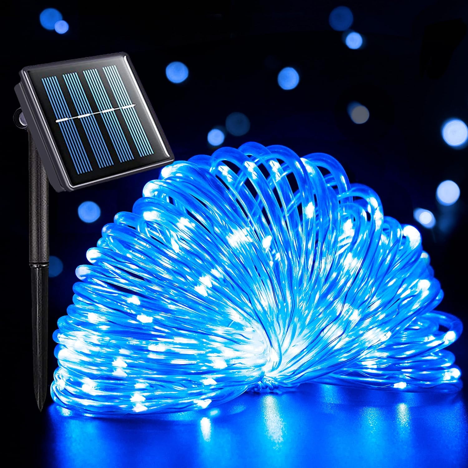 Solar Rope Lights Outdoor Waterproof, 66Ft 200 LED Solar Christmas ...