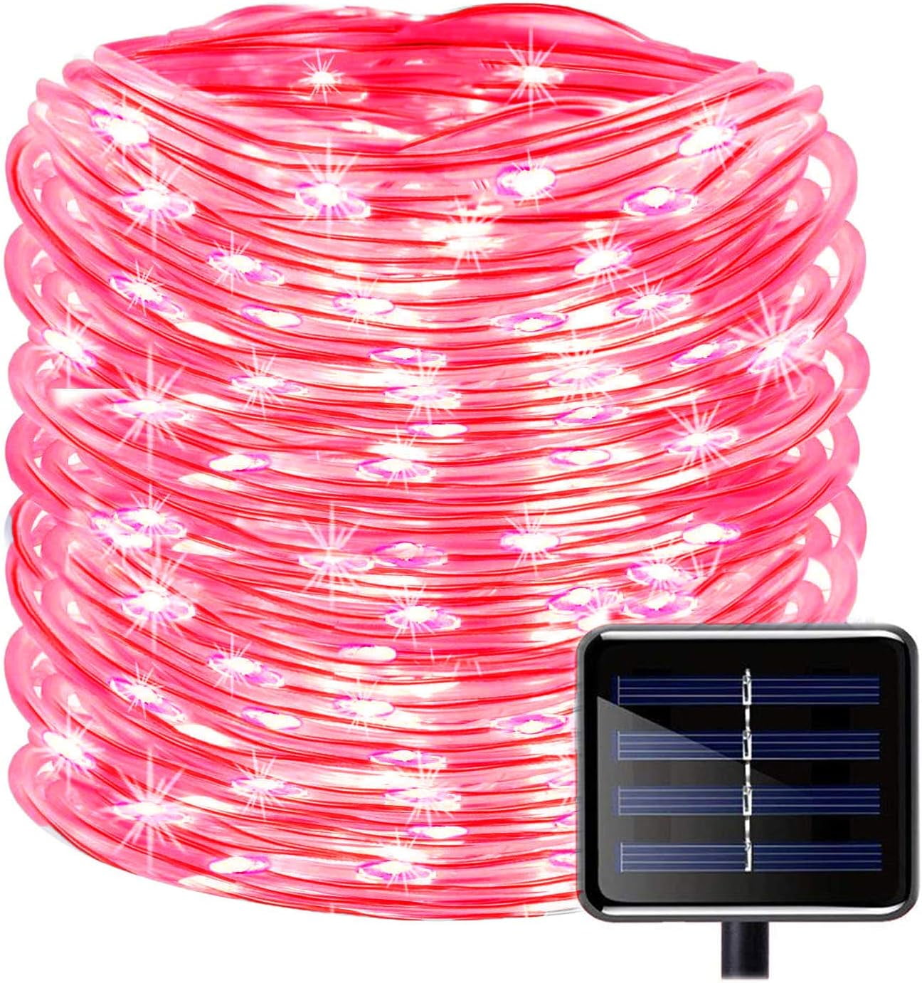 Solar Rope Lights Outdoor Waterproof ,72FT 200LED PVC Tube String ...