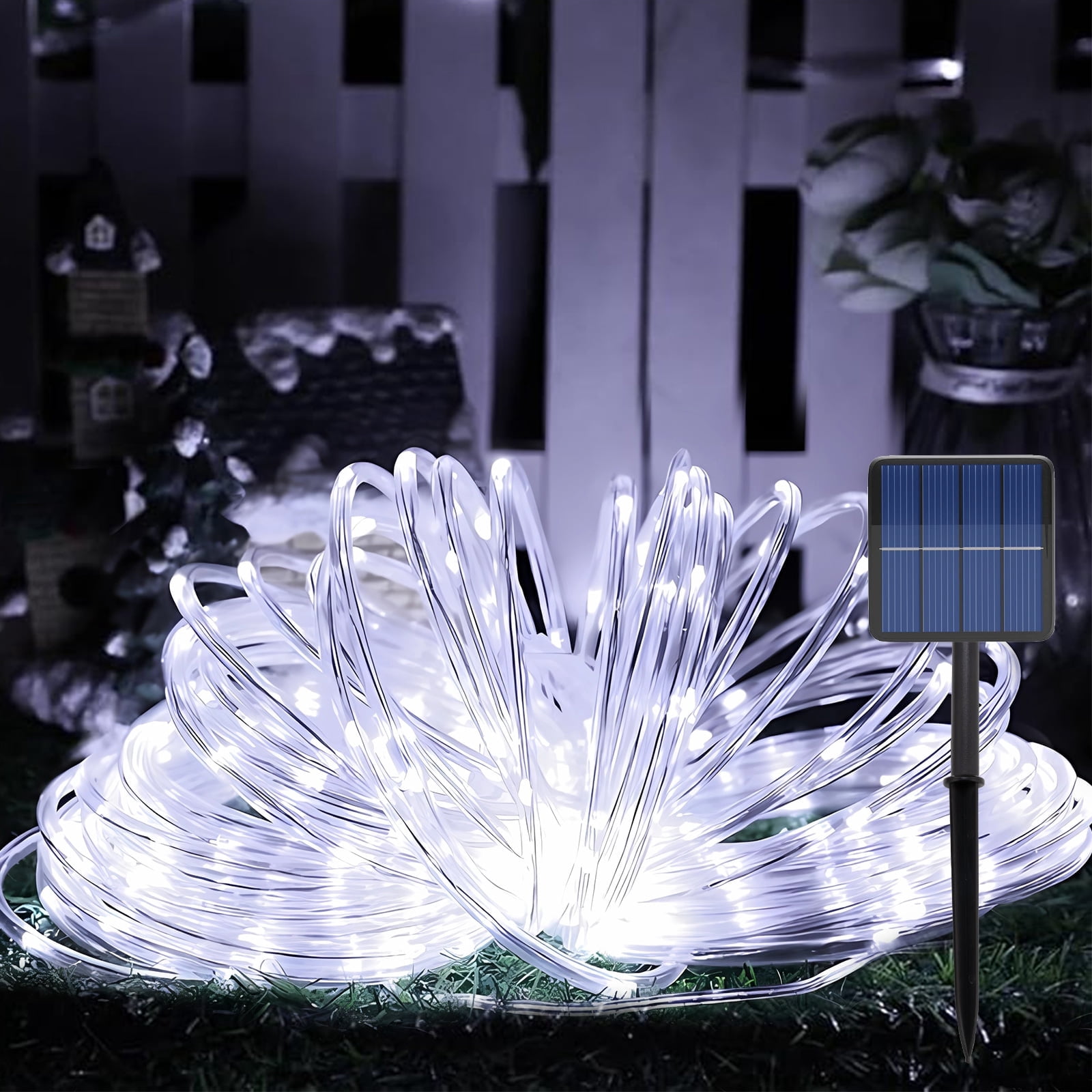 Qillnyy Solar String Lights Outdoor Waterproof, 72FT 200 LEDs, Remote ...
