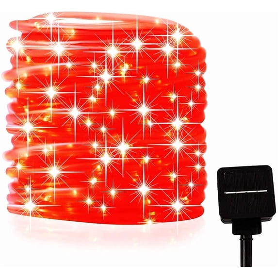 Solar Rope String Lights- 32M 300LED Rope String Lights Solar Outdoor ...